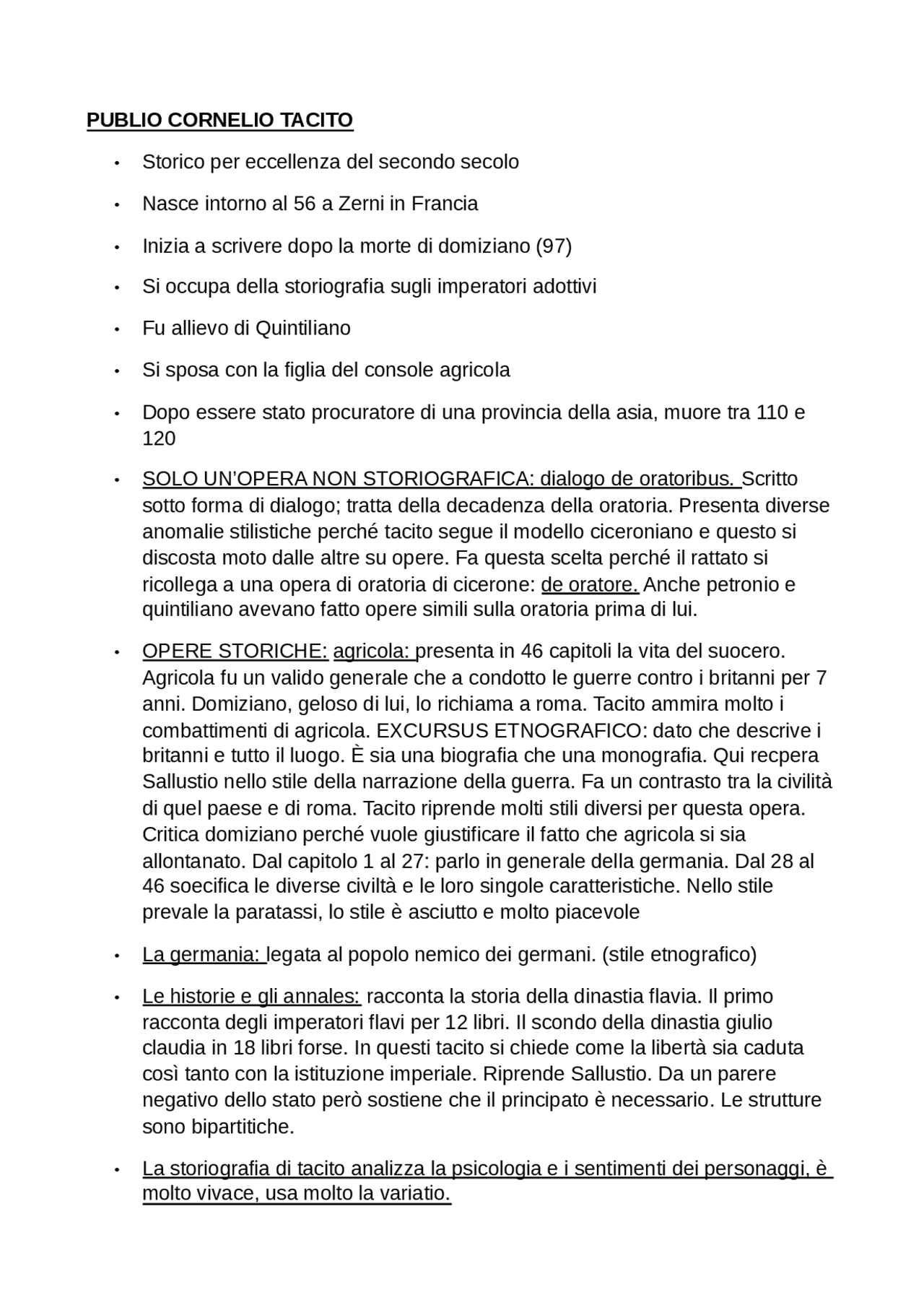 Publio Cornelio Tacito Docsity