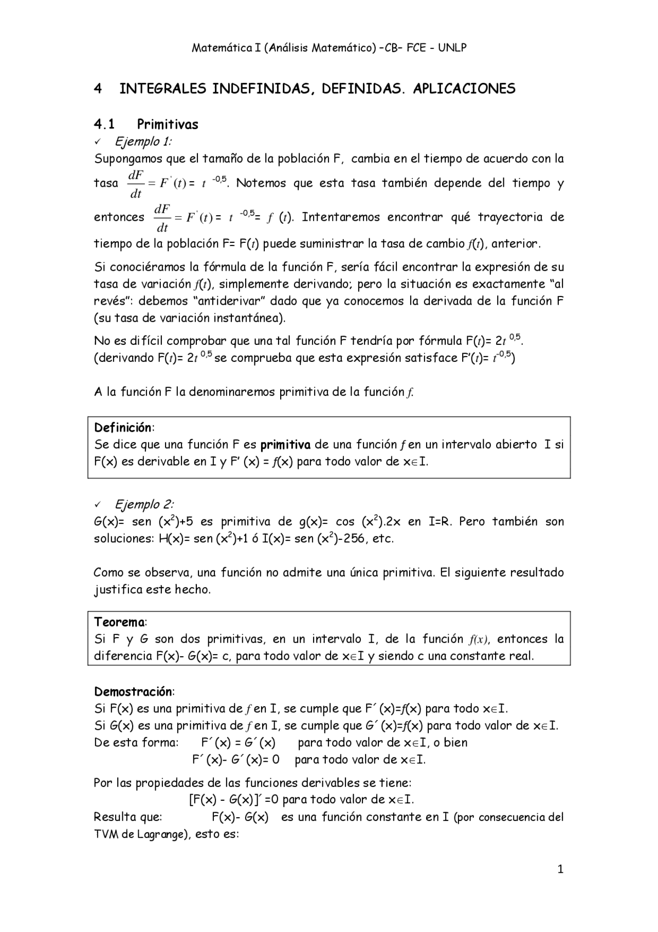 Apunte de integrales - Docsity