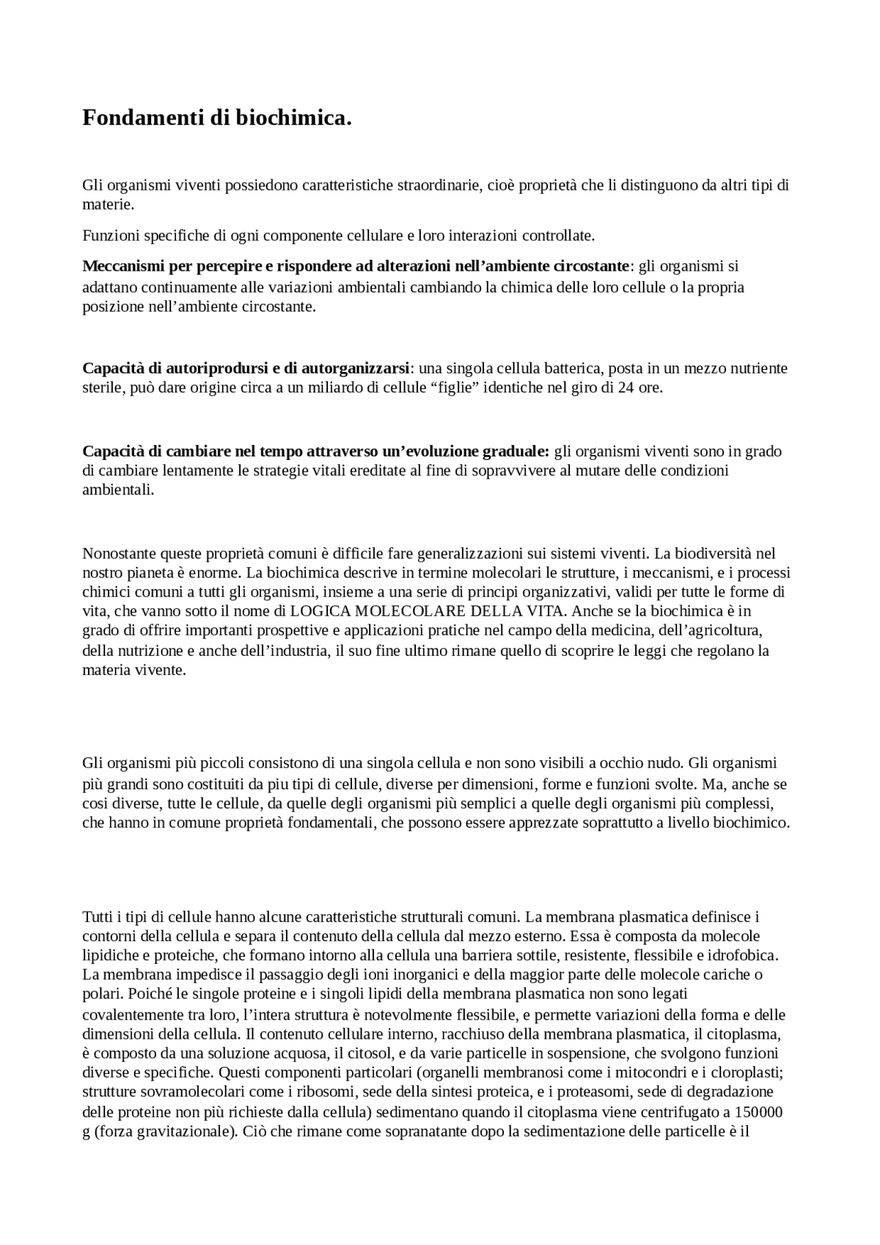 Cellule Procariotiche Ed Eucariotiche Docsity