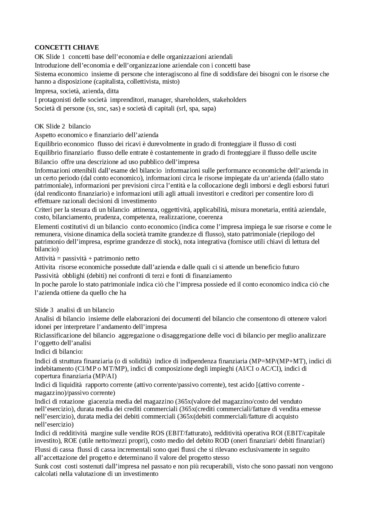 Riassunto Organizzazione Aziendale Docsity