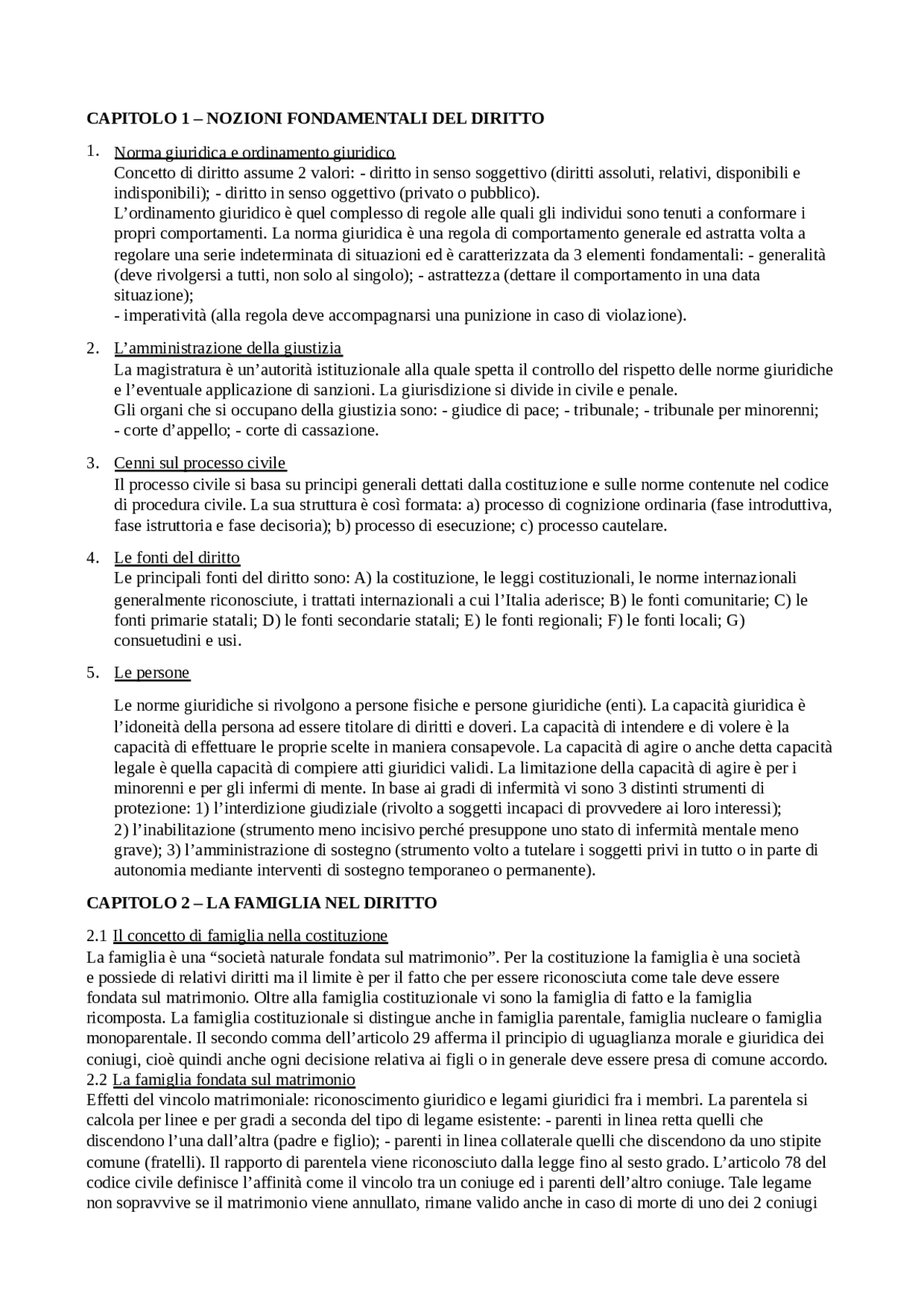 Riassunto Per Esame Di Legislazione Docsity