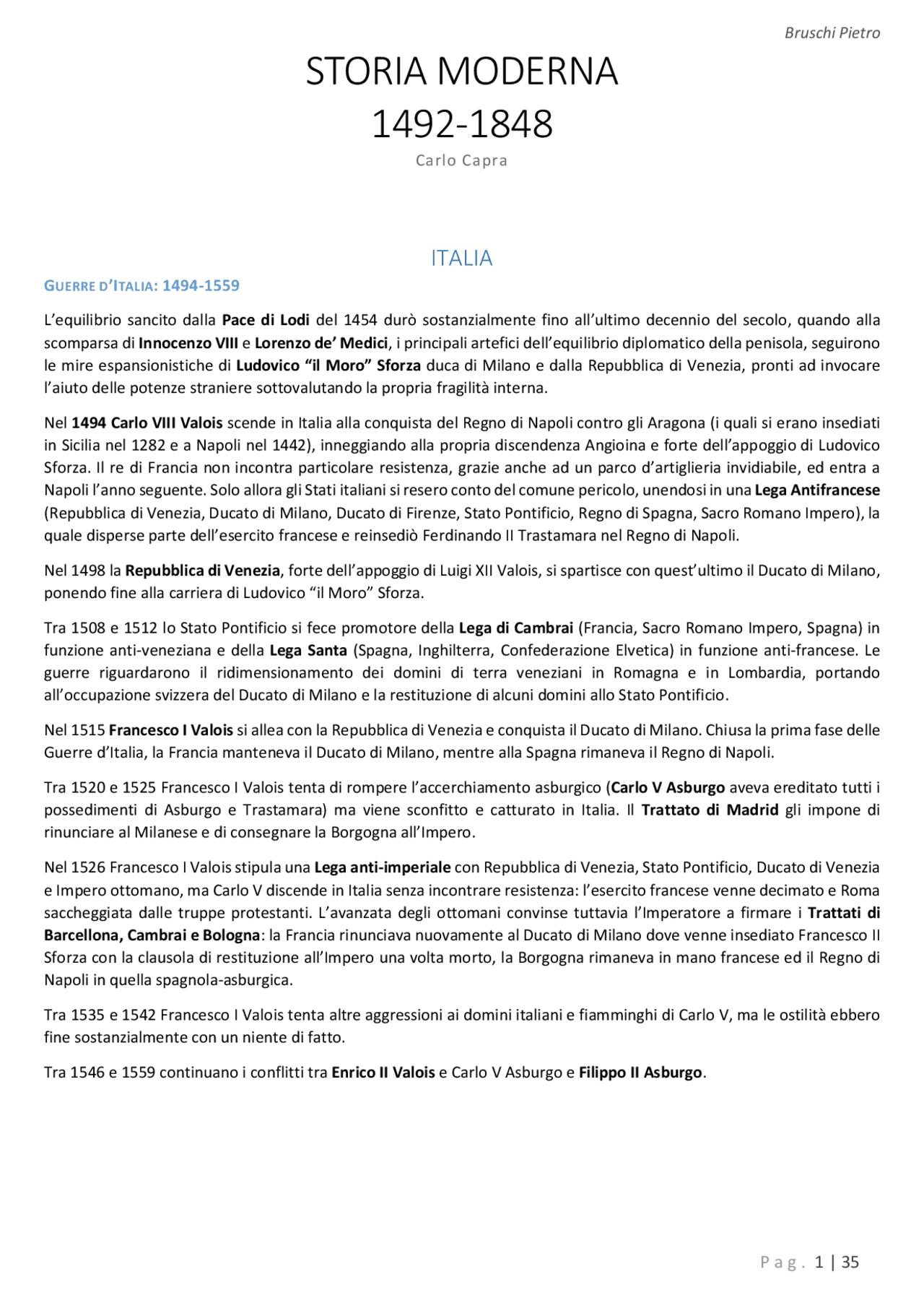 Storia Moderna Carlo Capra Docsity