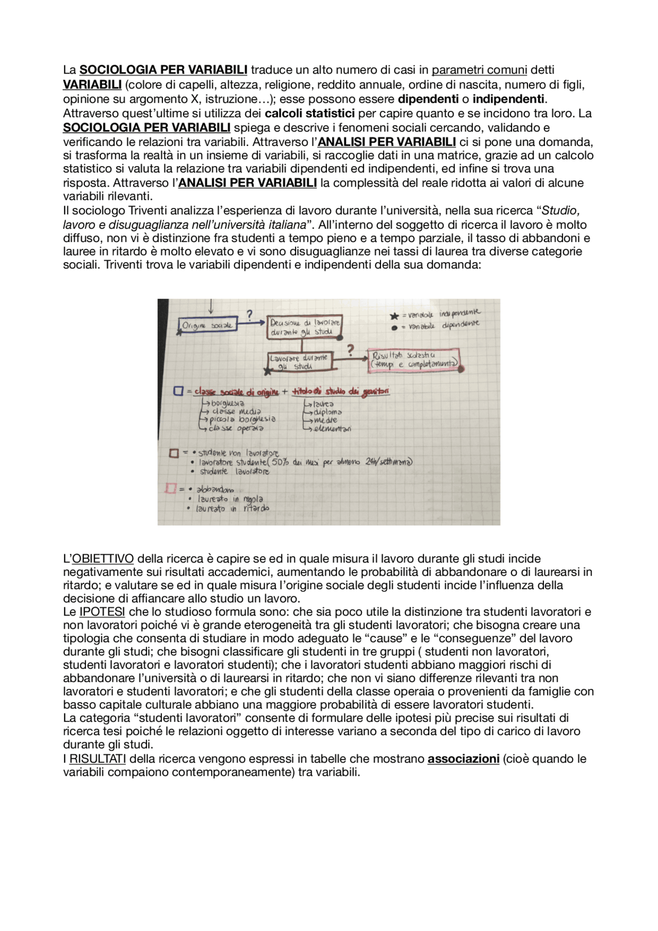 Sociologia Per Variabili Docsity