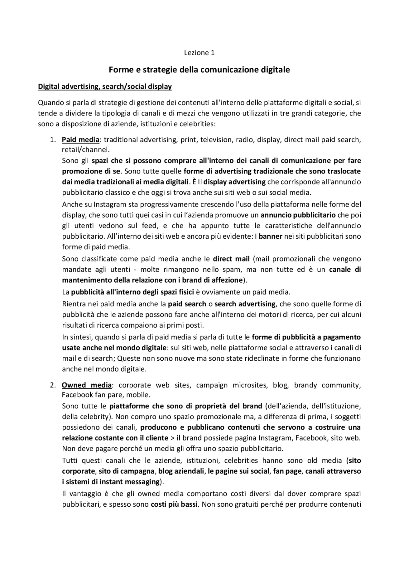Appunti Frequentante Web E Social Media Modulo 2 Docsity