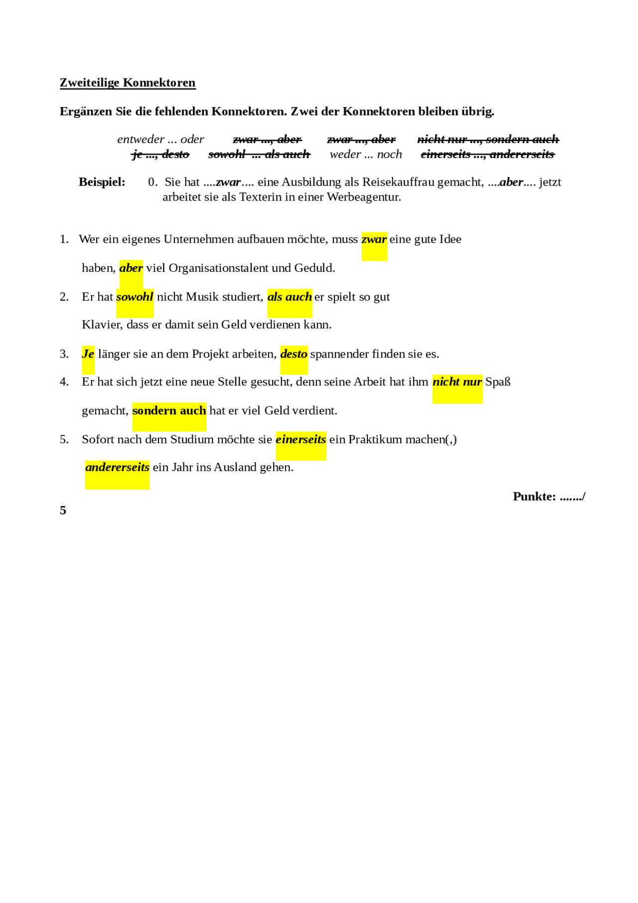 Esercizi Lingua Tedesca 3 20182019 2 Docsity