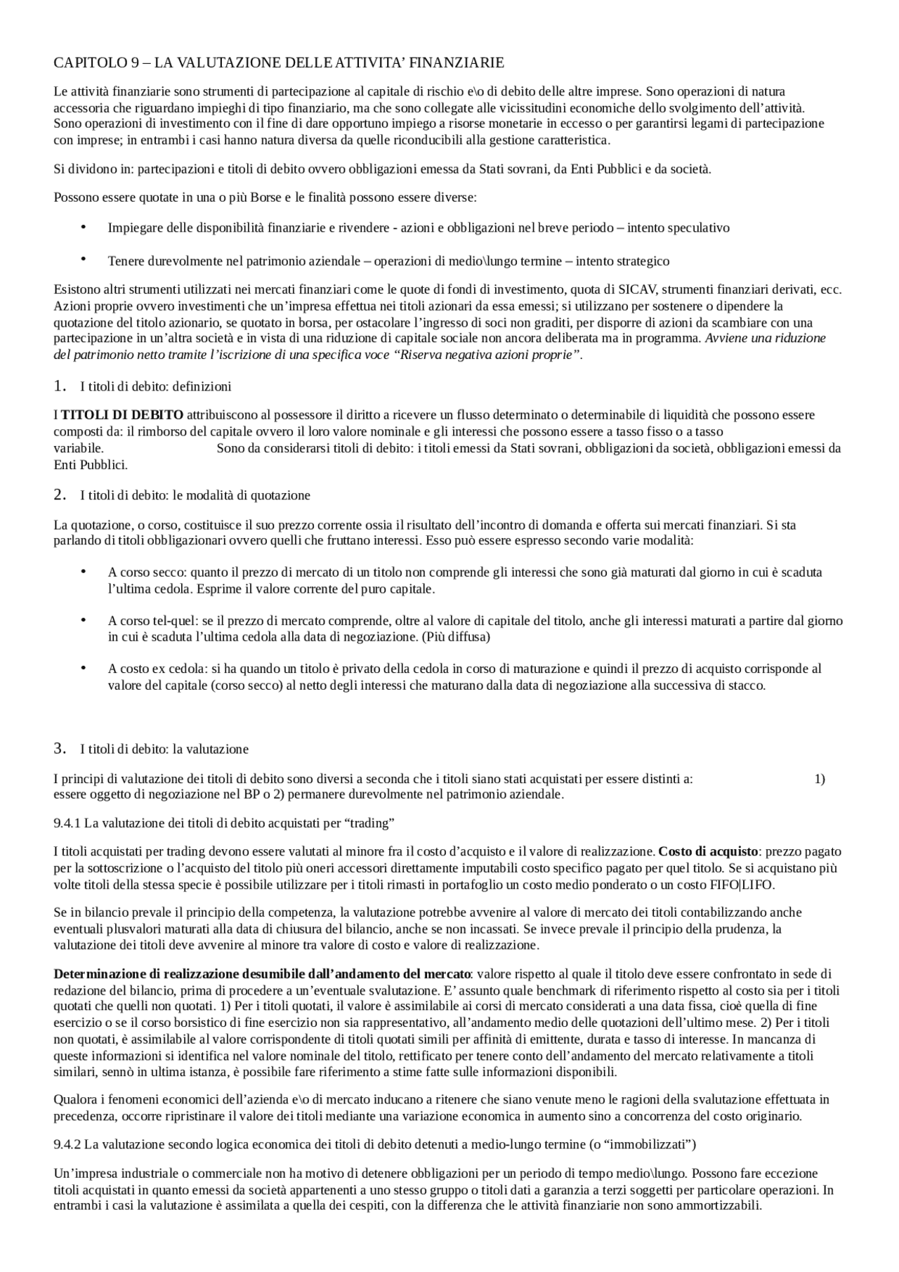 Analisi Di Bilancio Docsity