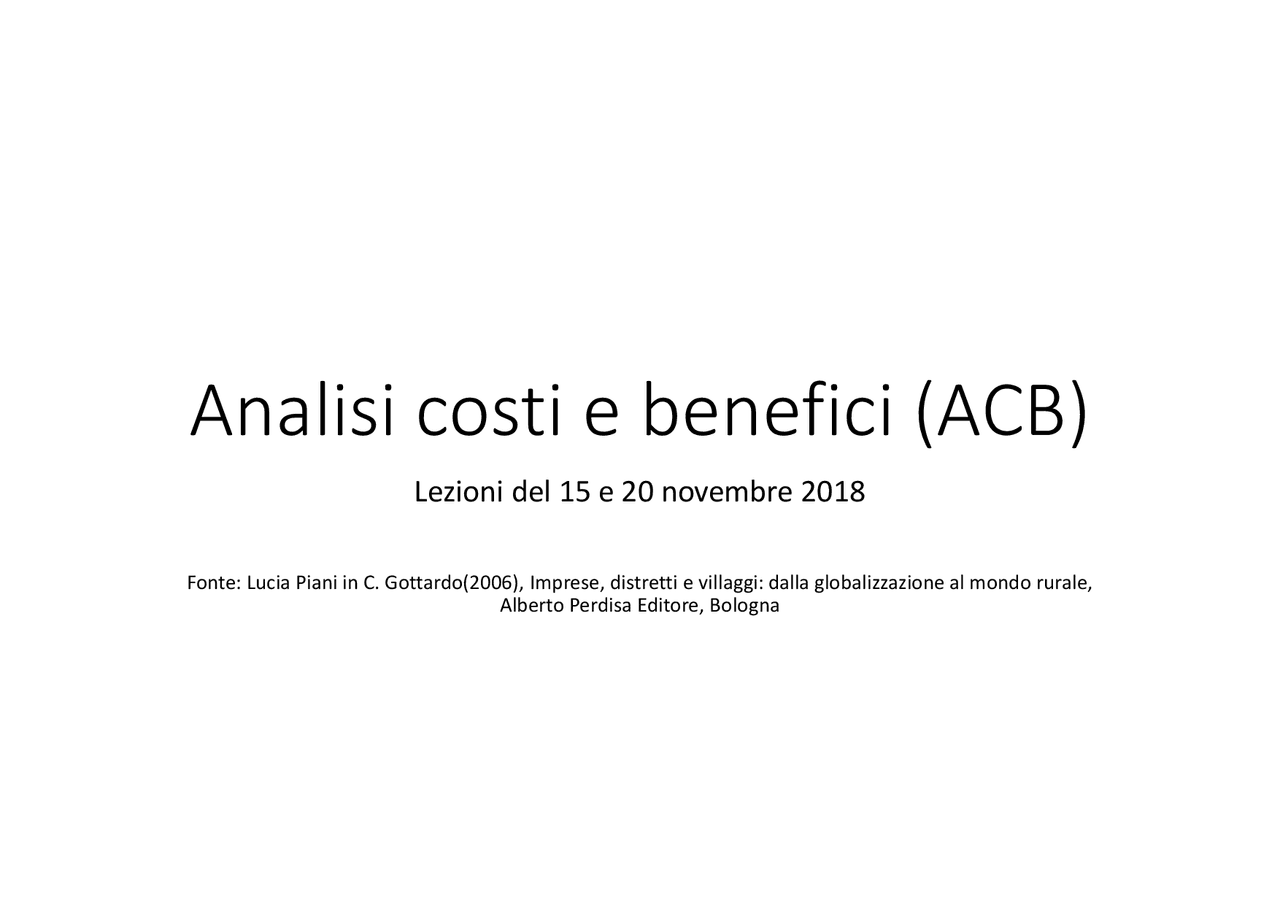 Economia Ambientale Slide Eca Lezioni Docsity