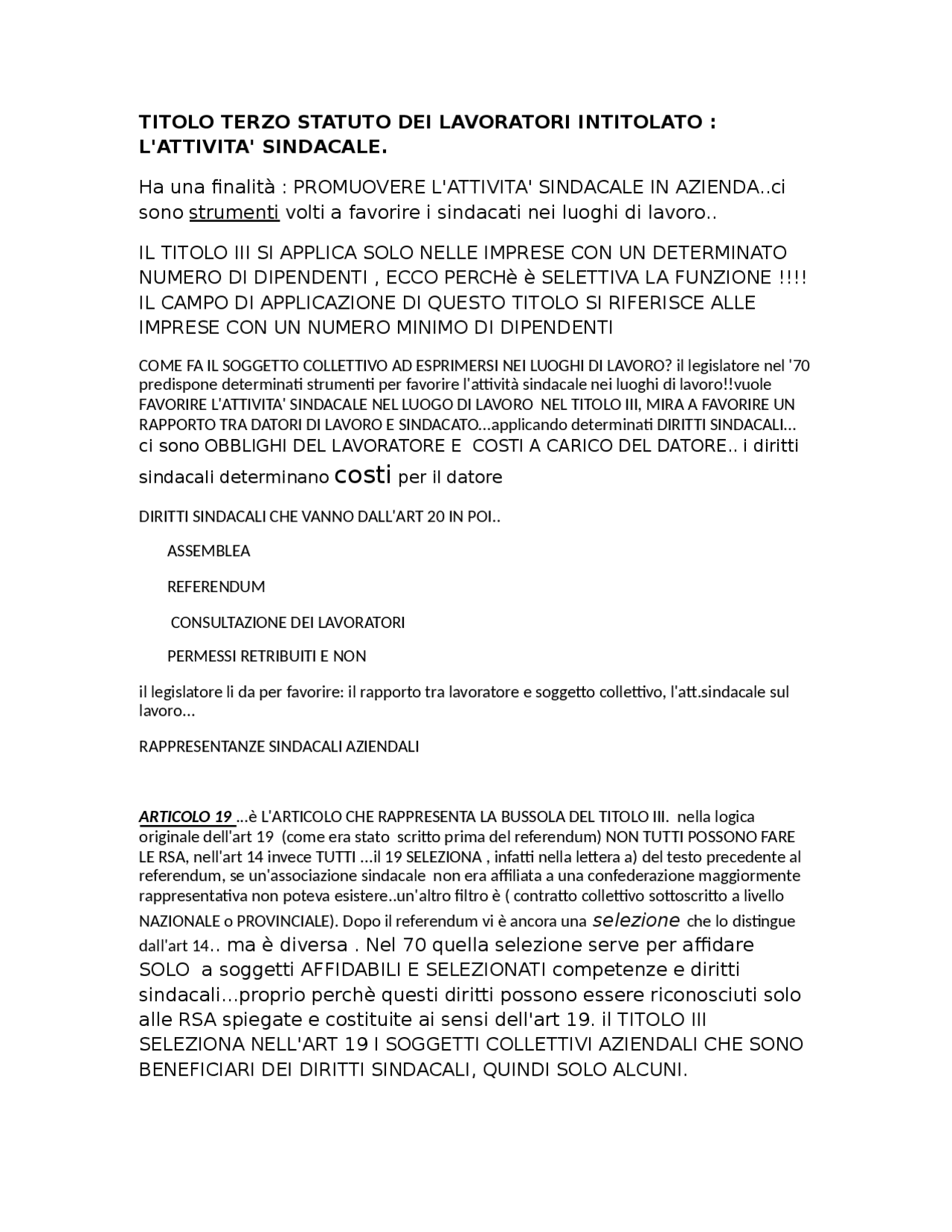 Costituzione Rsa E Sentenza Docsity