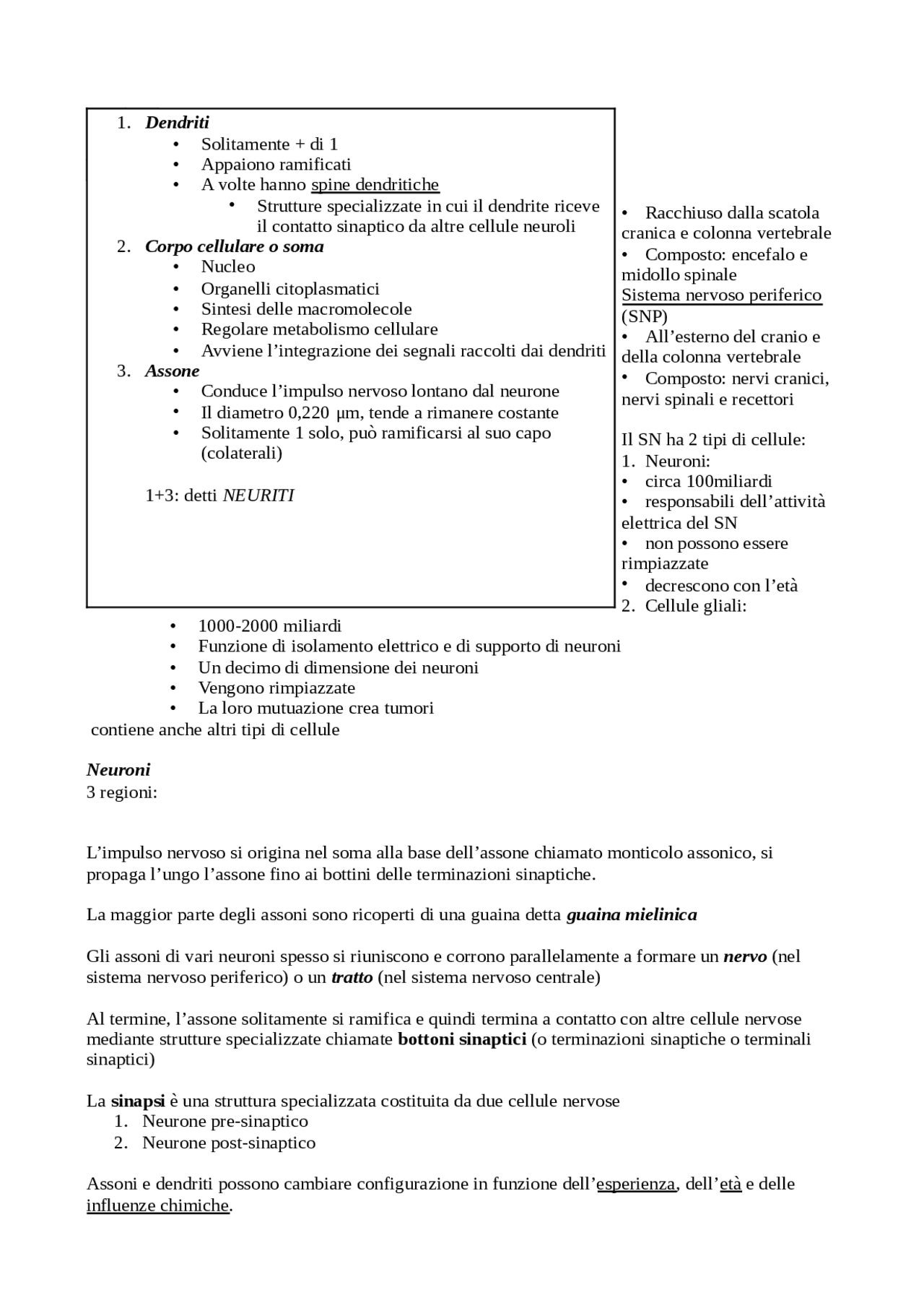 Psicobiologia Appunti Docsity