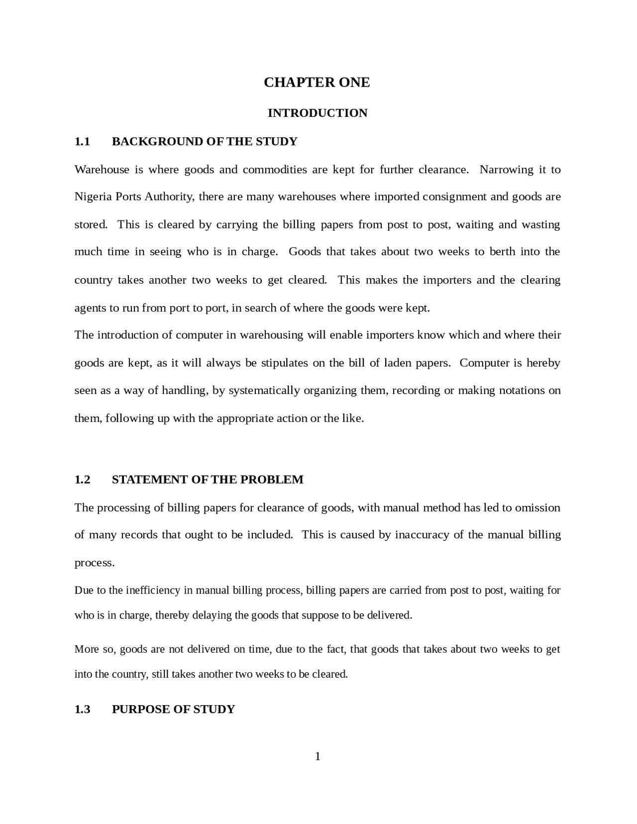 Design And Implementation Of Warehousing Docsity