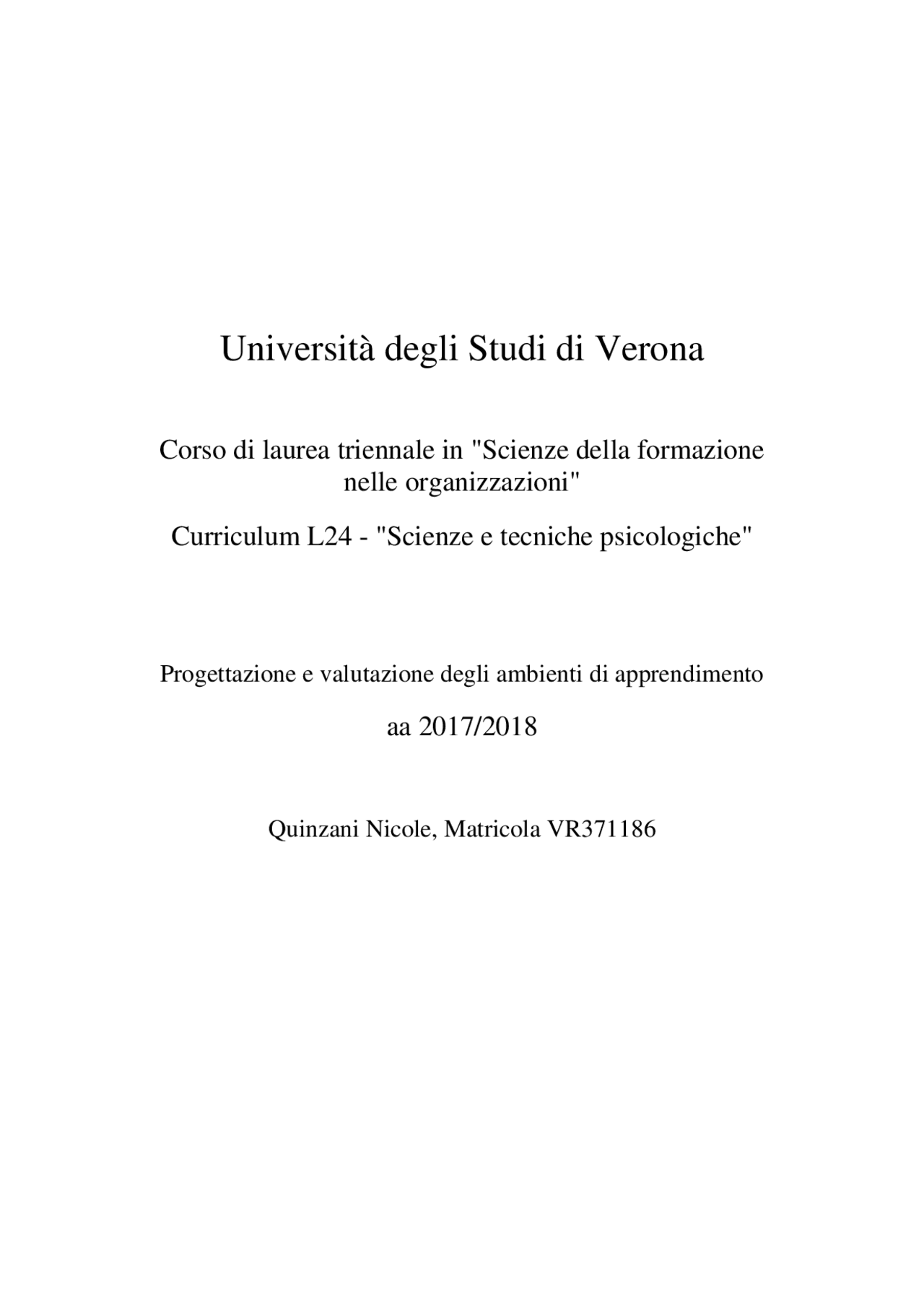 Abstract Progettazione Docsity
