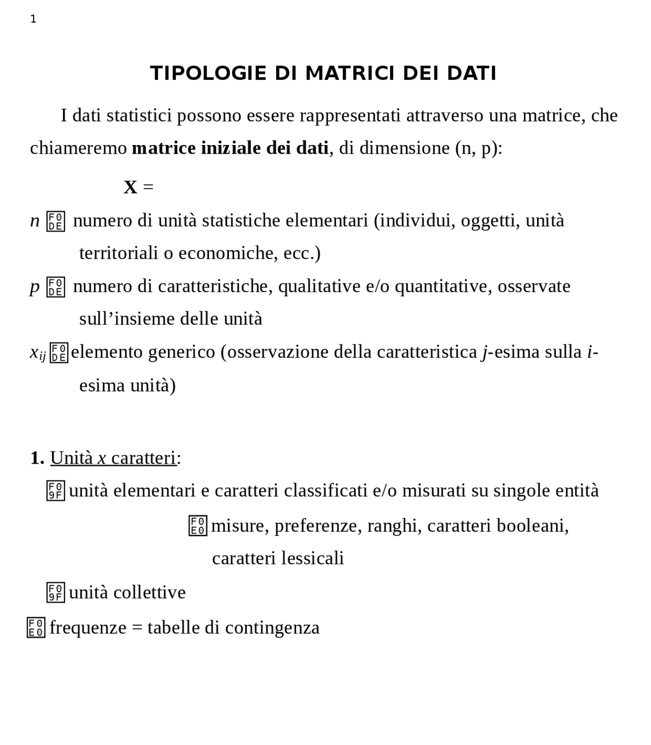 Modelli E Tecniche Per Lanalisi Multivariata Docsity