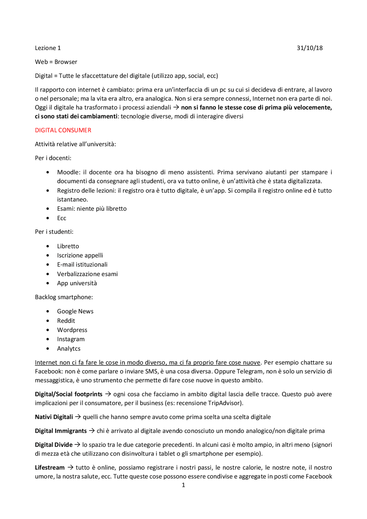 Digital Business And Web Marketing Docsity