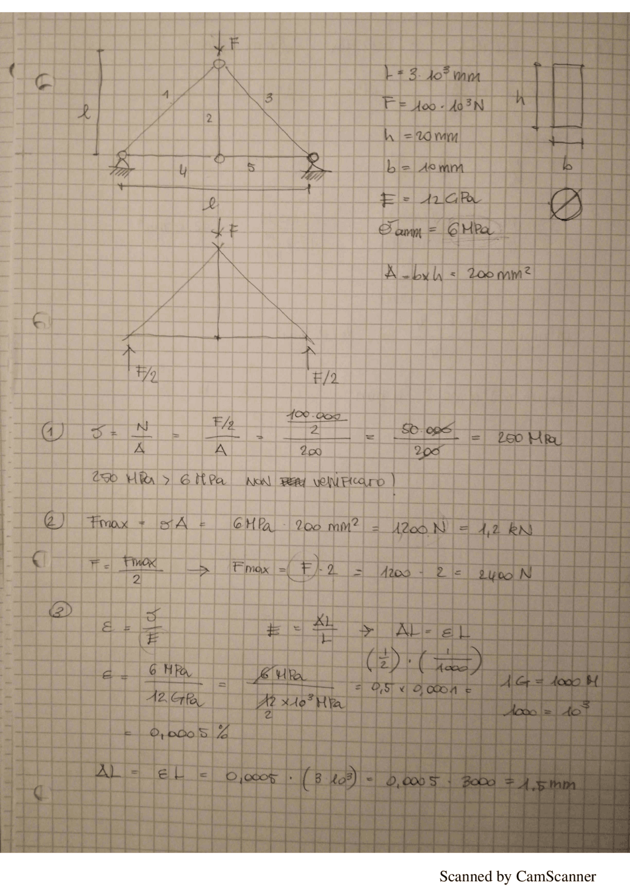 Scienza delle Costruzioni - eserciziario - Docsity