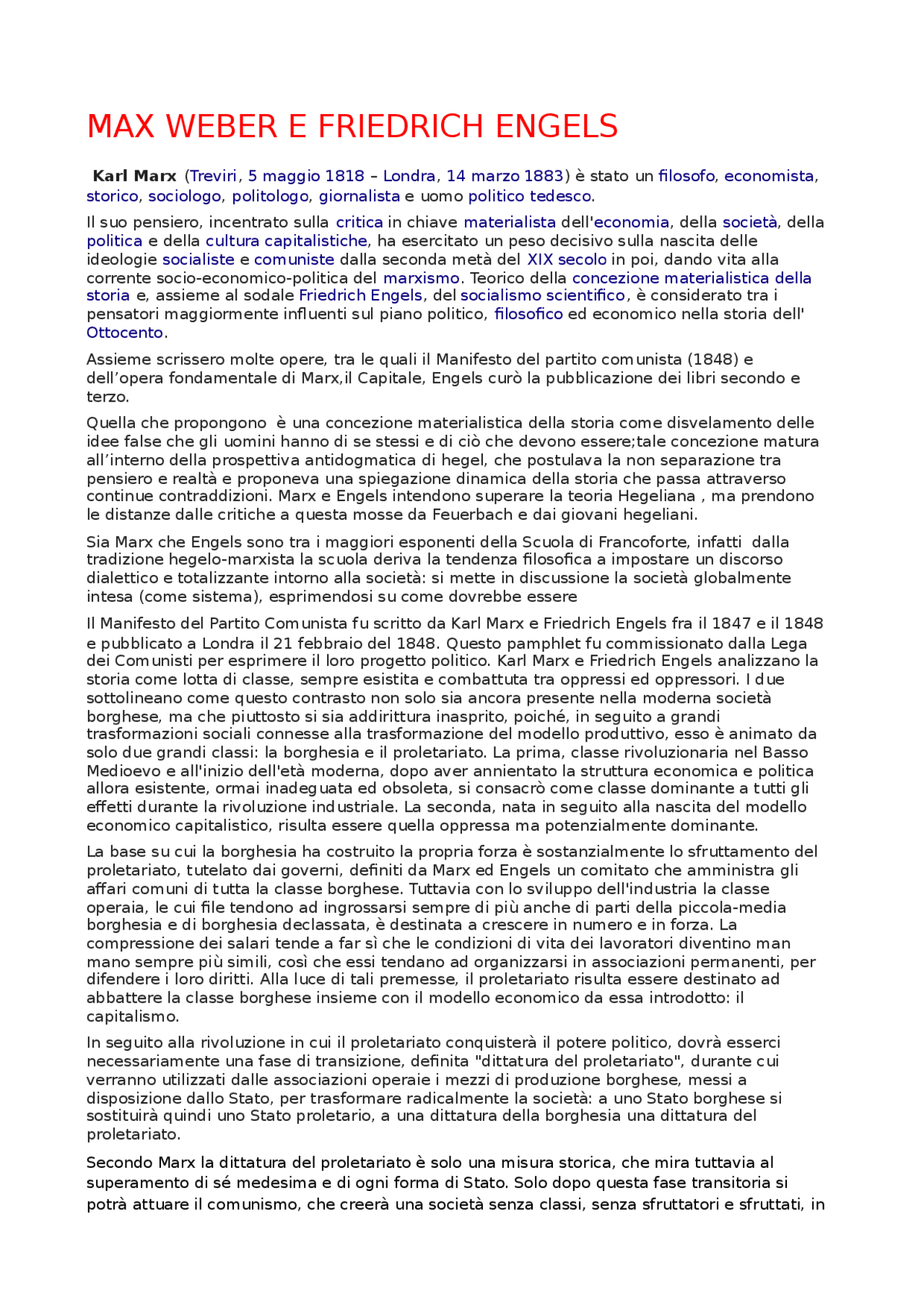Storia E Metodo Delle Scienze Sociali Docsity