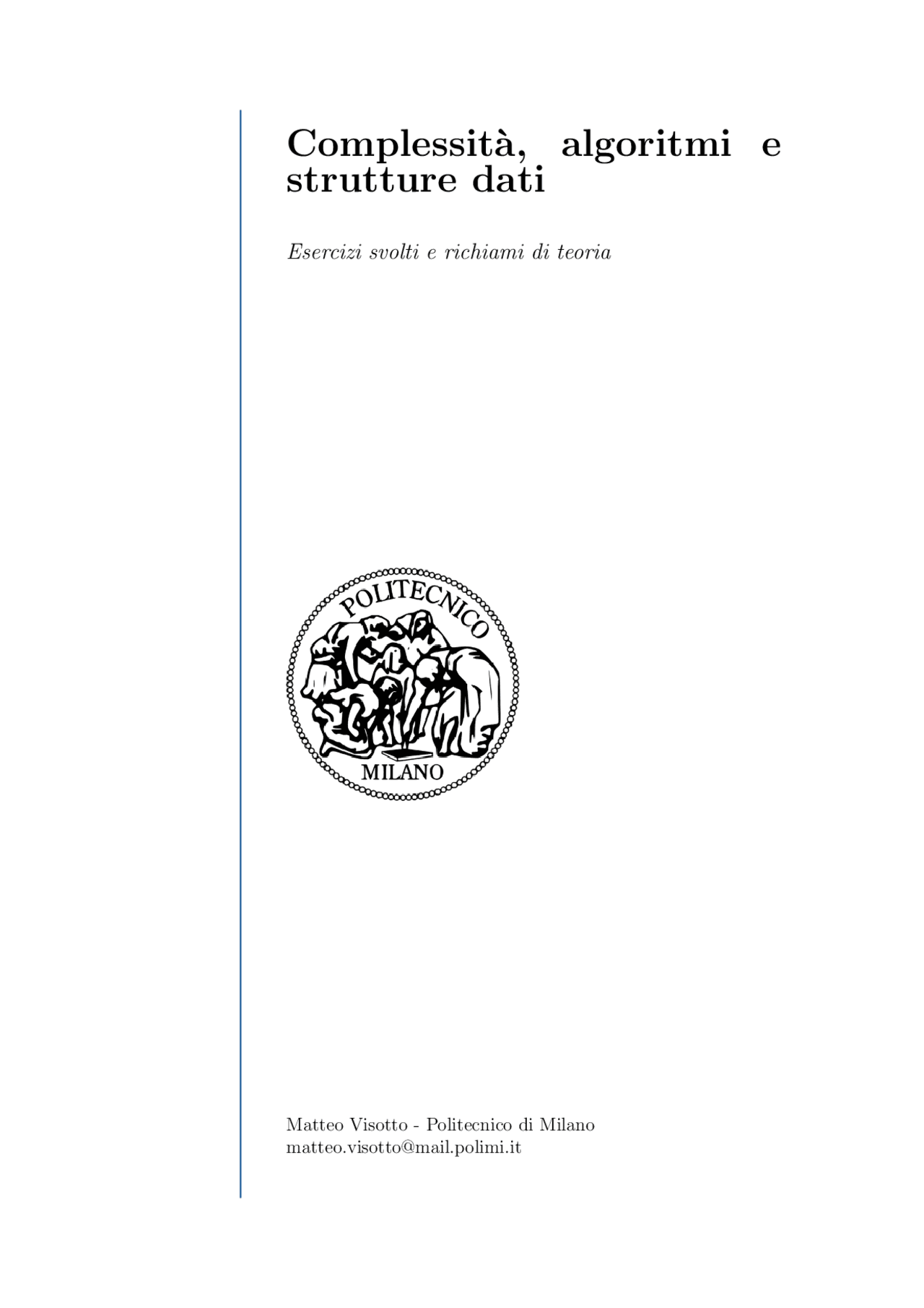Complessità Algoritmi E Strutture Dati Appunti E Esercizi Docsity