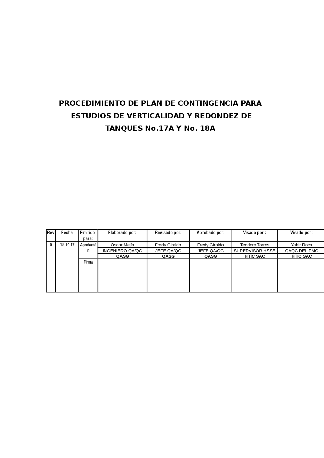 Plan de contingencia - Docsity