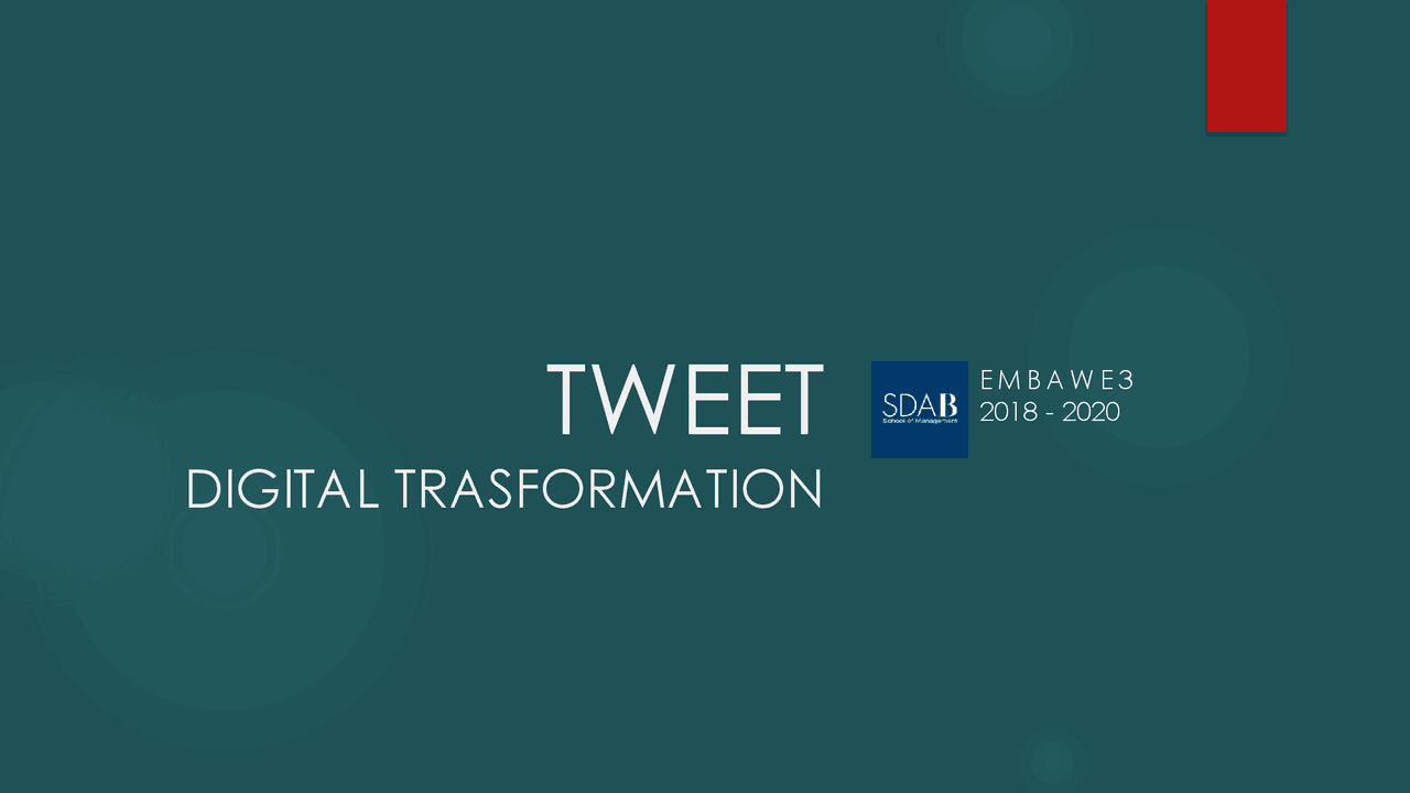 Tweet Digital Transformation Docsity