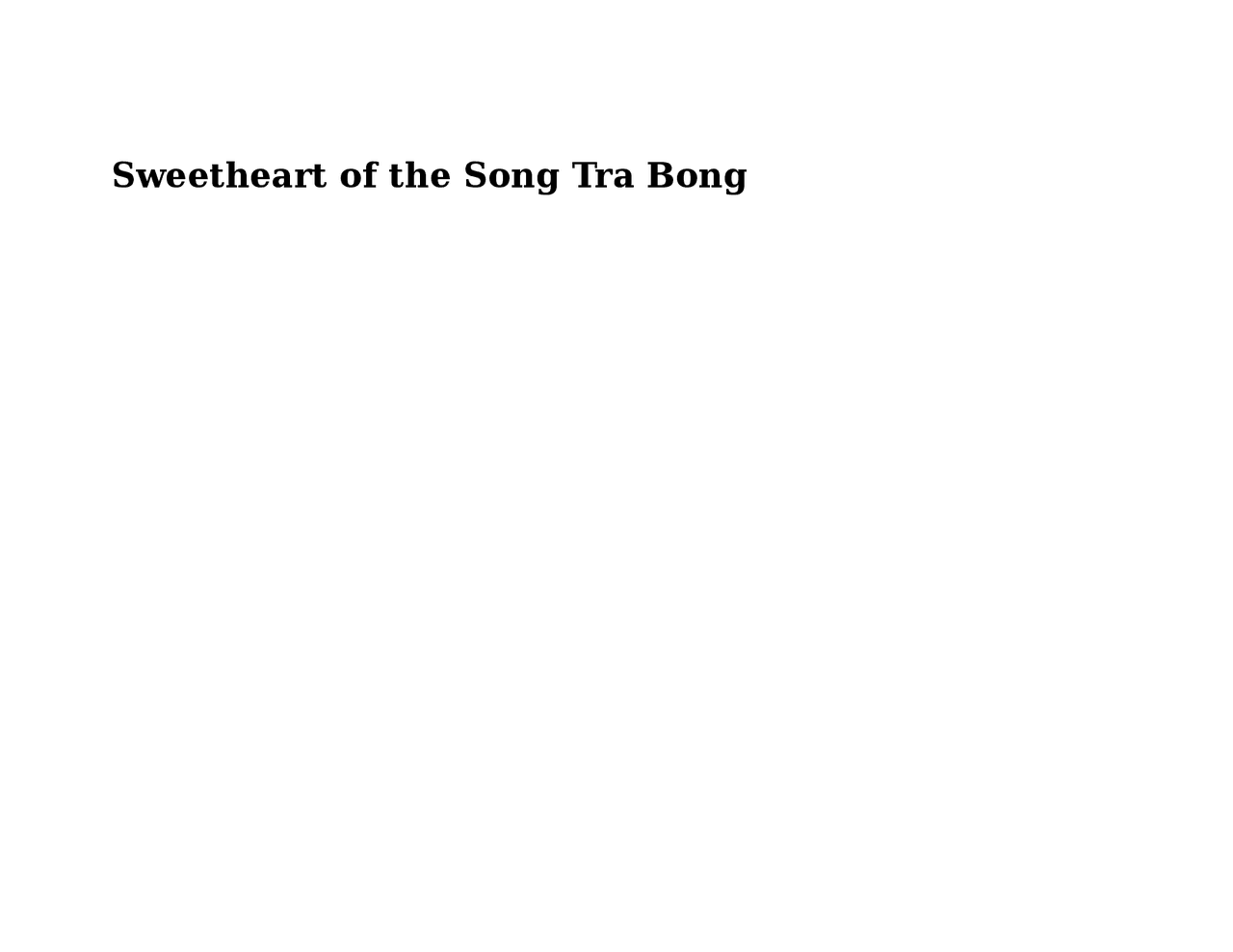 Sweetheart of the song tra bong - Docsity