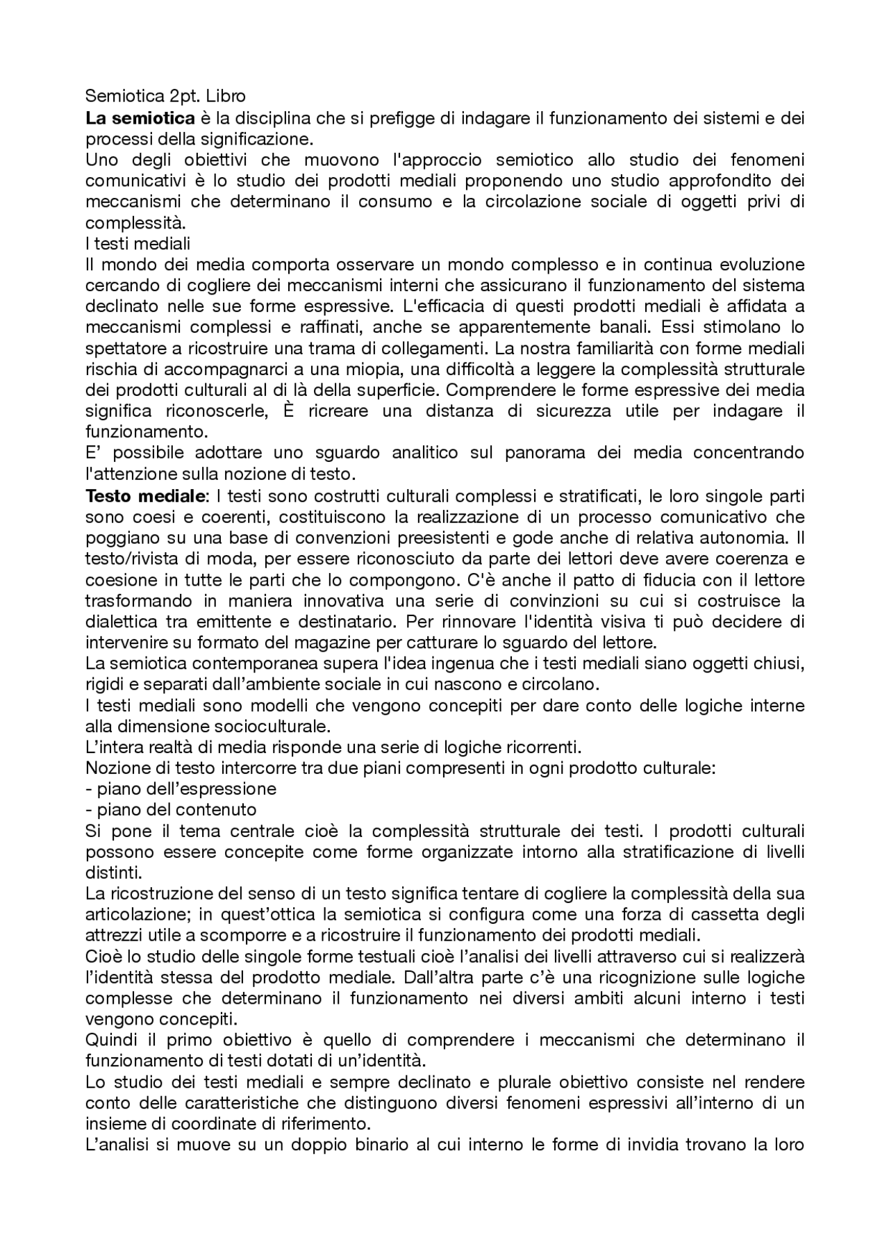 I Media Strumenti Di Analisi Semiotica Docsity