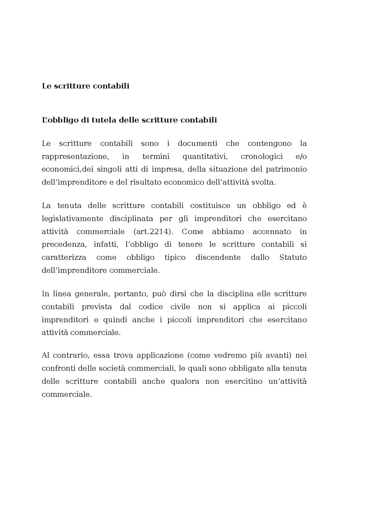 Riassunto Scritture Private Appunti Di Diritto Commerciale Docsity