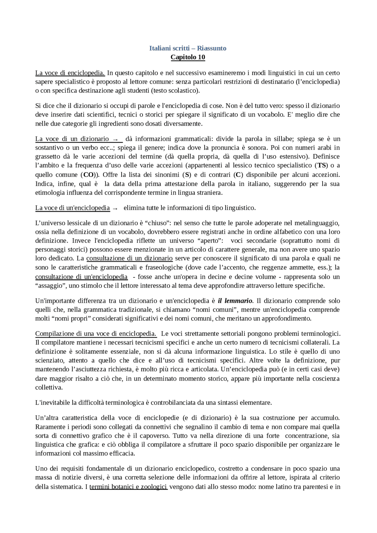 Italiani Scritti Di Luca Serianni Docsity