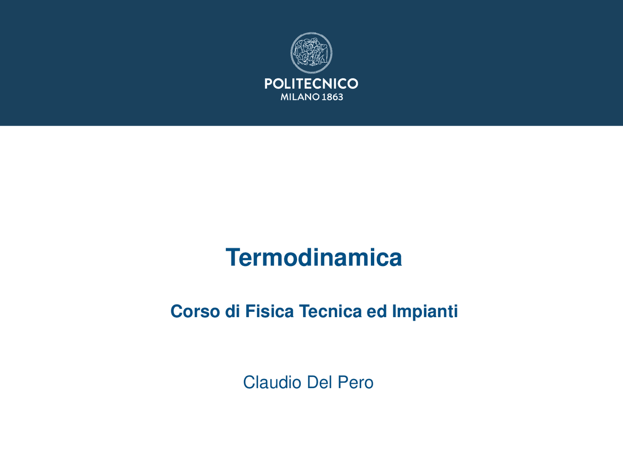 Lezioni Sulla Termodinamica Docsity