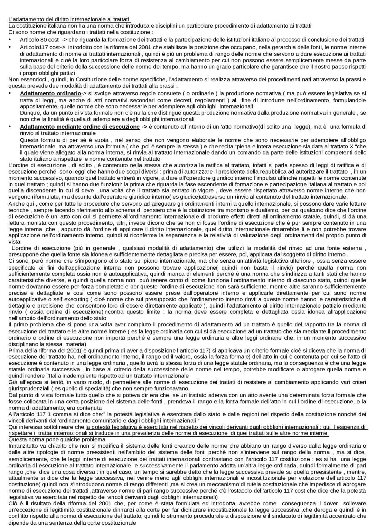 Diritto Internazionale Docsity