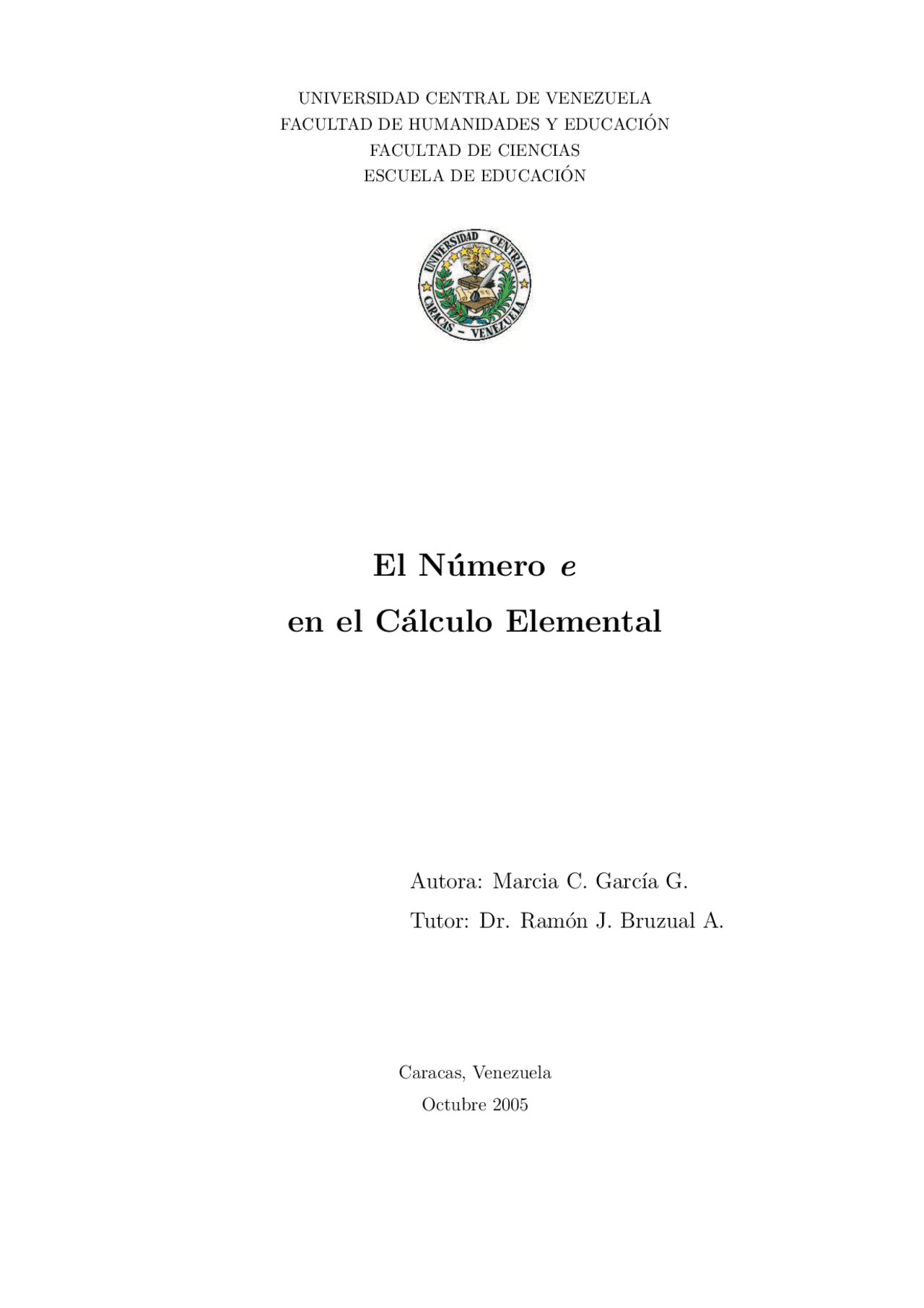 El Número e en el Cálculo Elemental - Docsity
