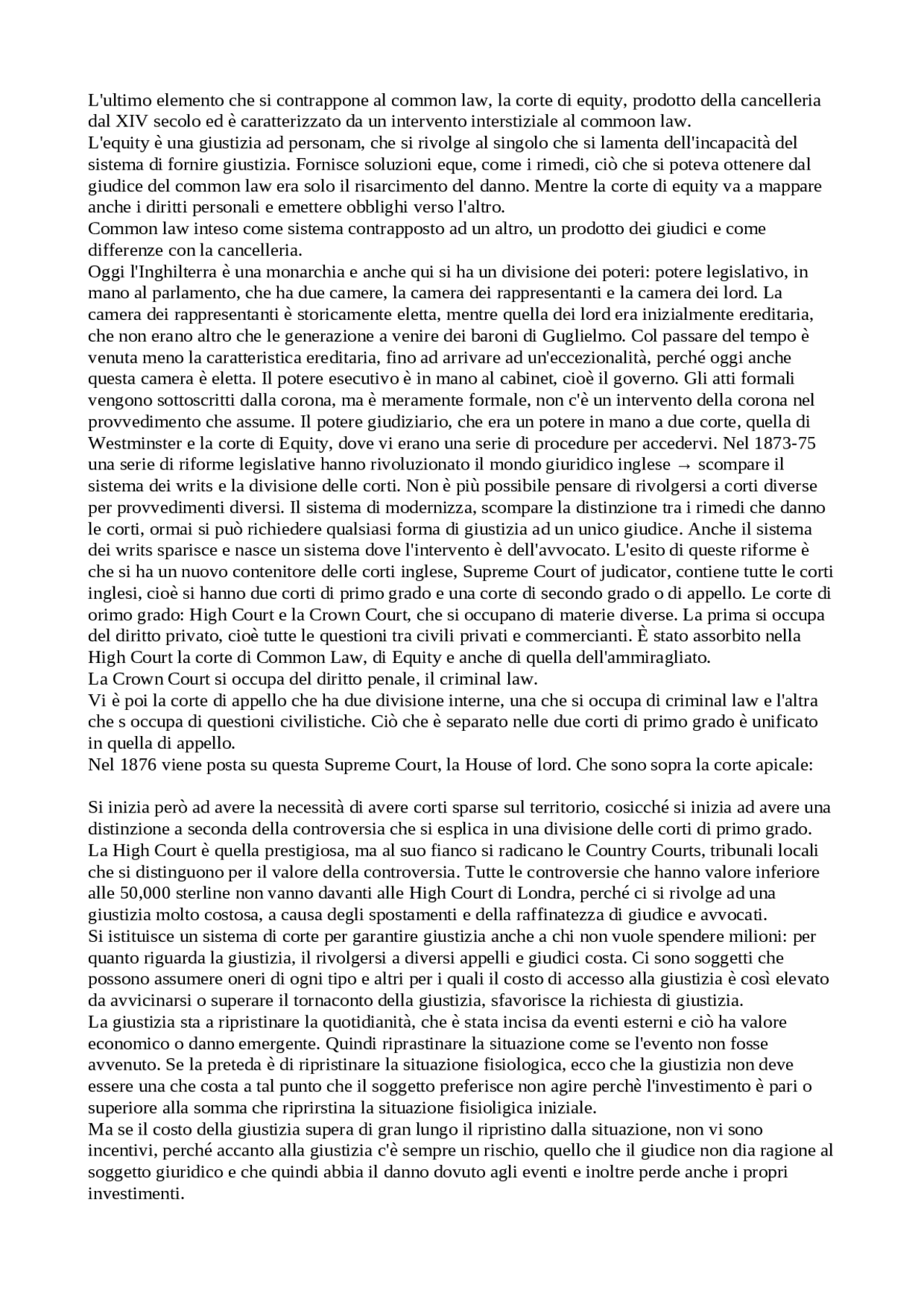 Sistemi Giuridici Comparati Docsity