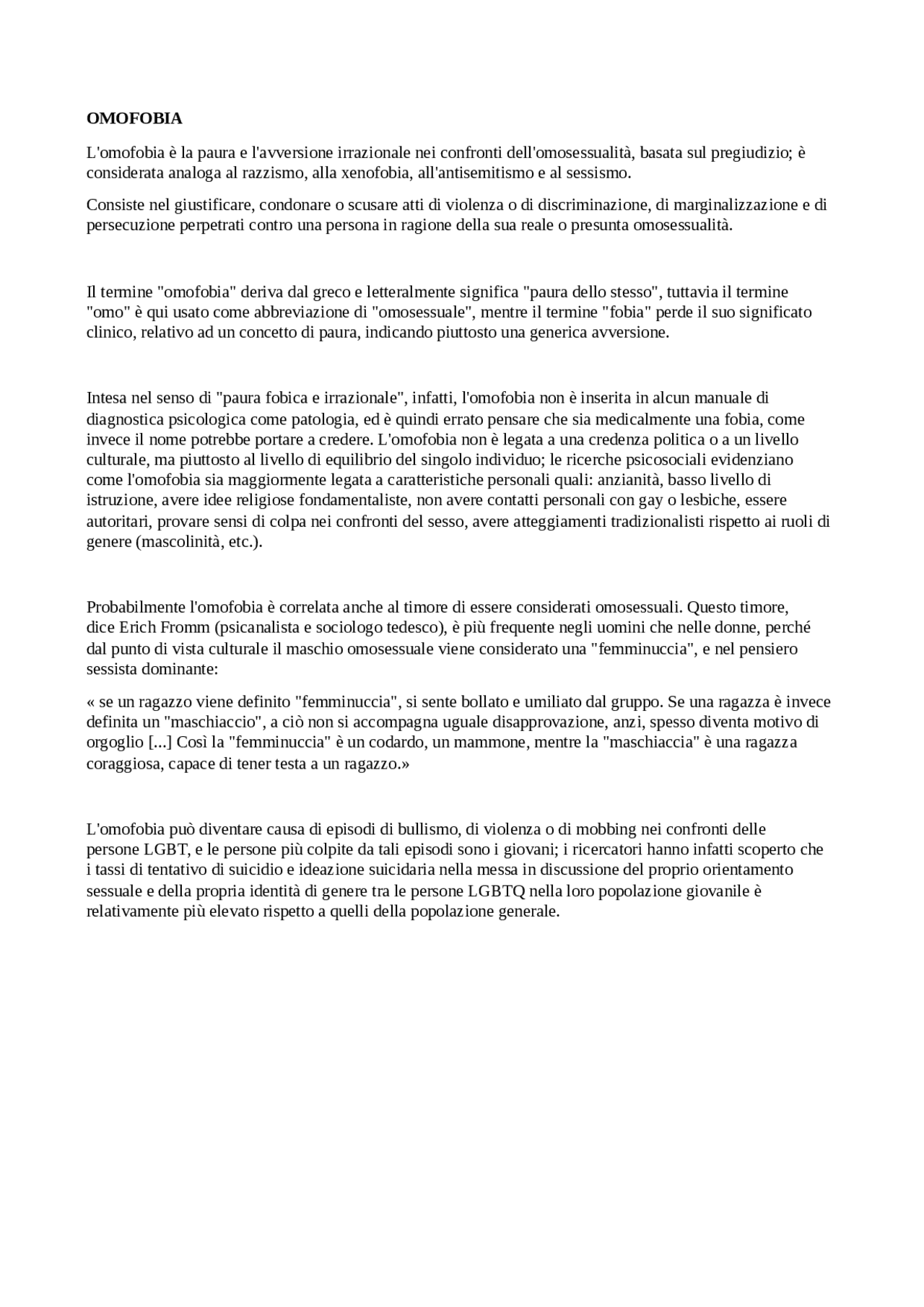Lomofobia Descritta In Poche Righe Docsity