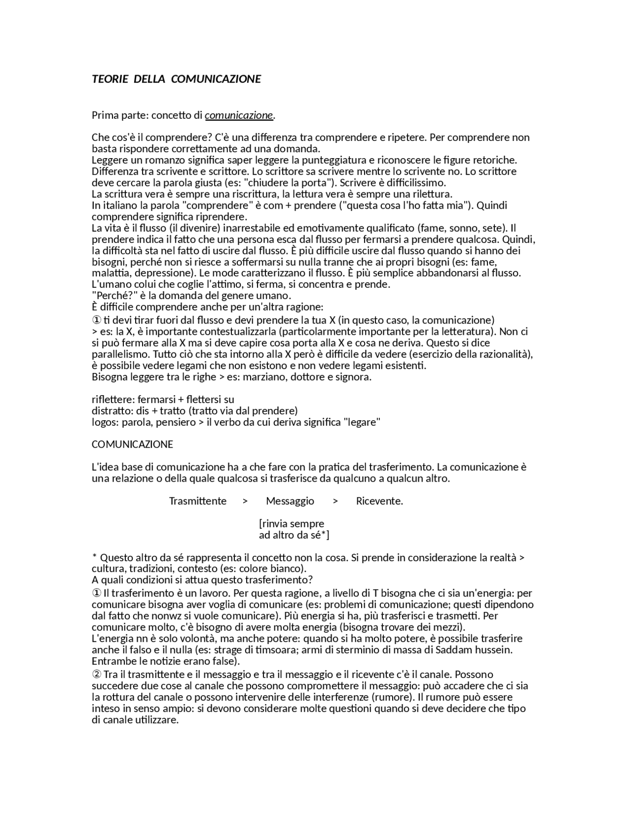 Teorie Della Comunicazione Appunti Di Comunicazione Grafica Docsity