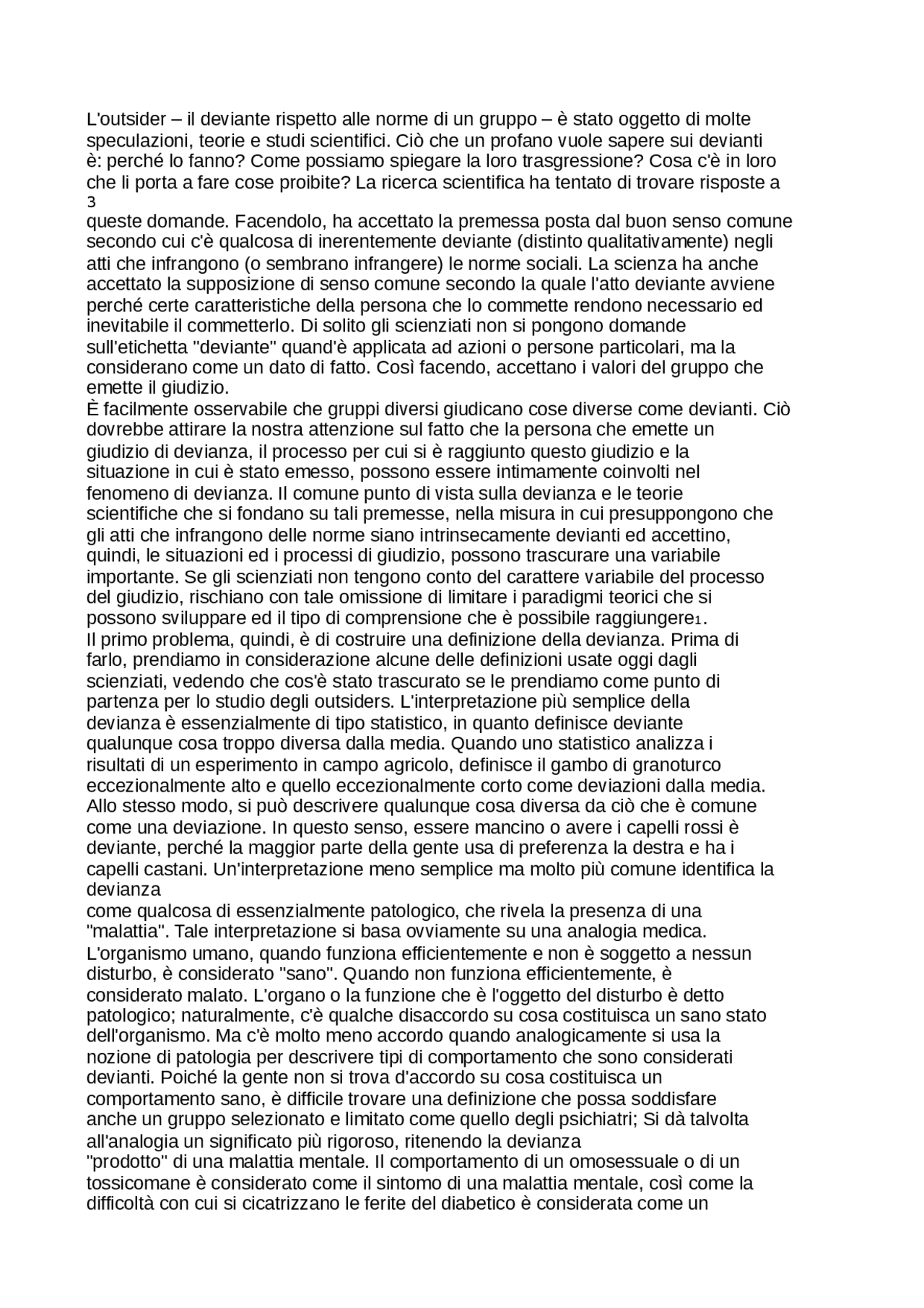 Appunti Outsiders Pedagogia Docsity