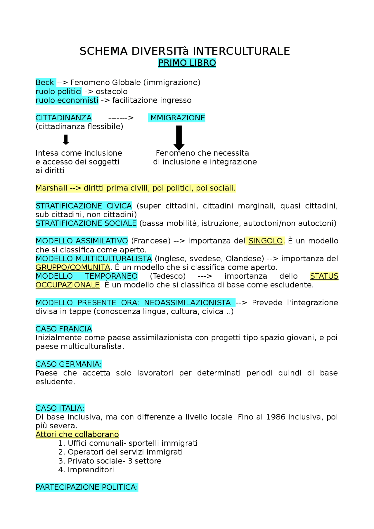 Diversità Interculturale Docsity