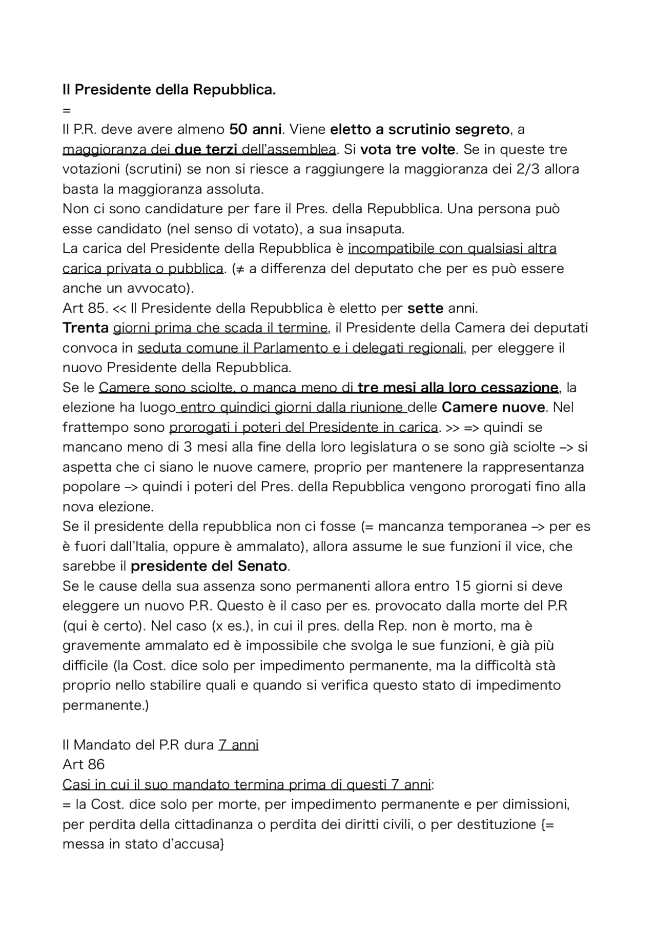 Appunti Diritto Pubblico Rescigno Docsity