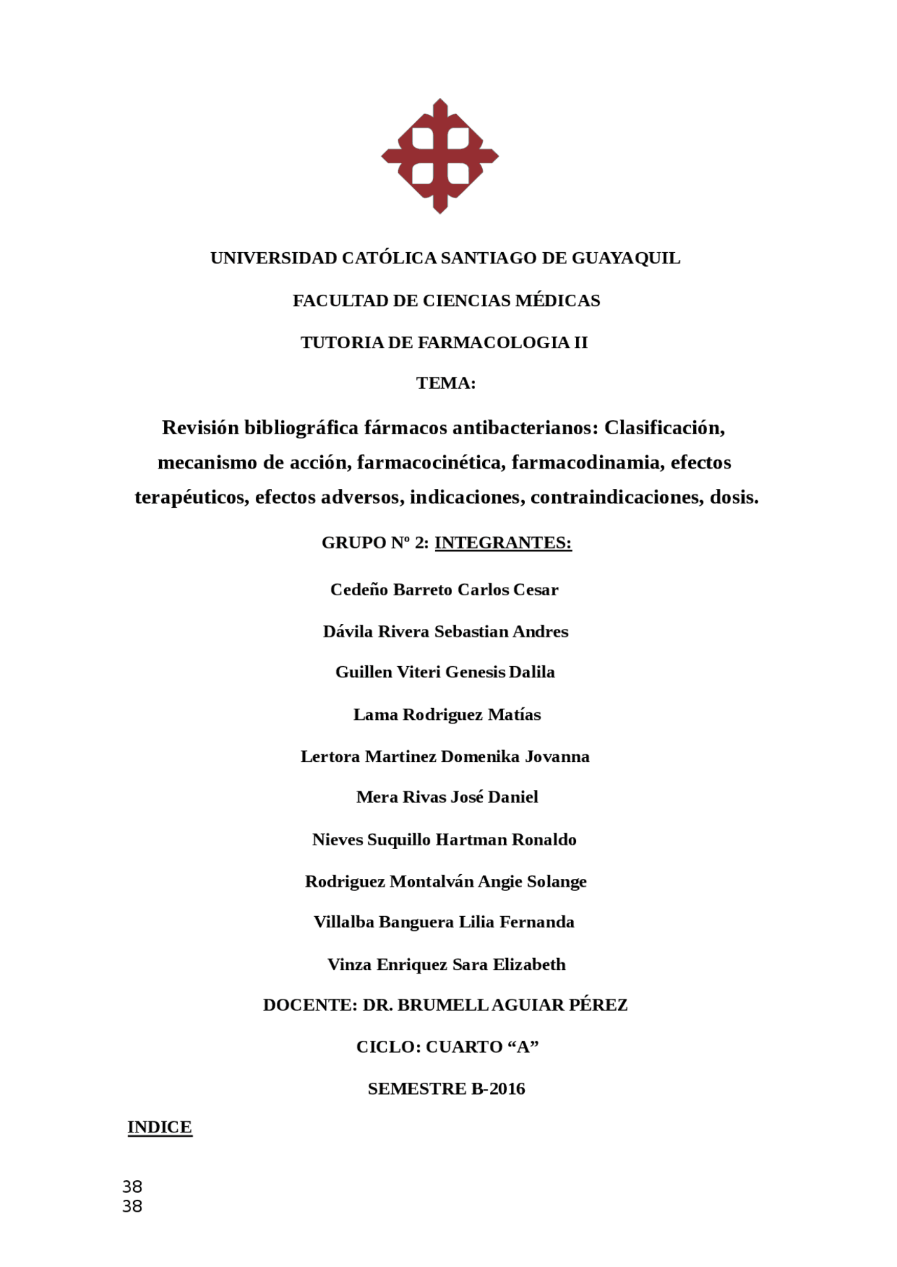 Farmacología Antibióticos Docsity