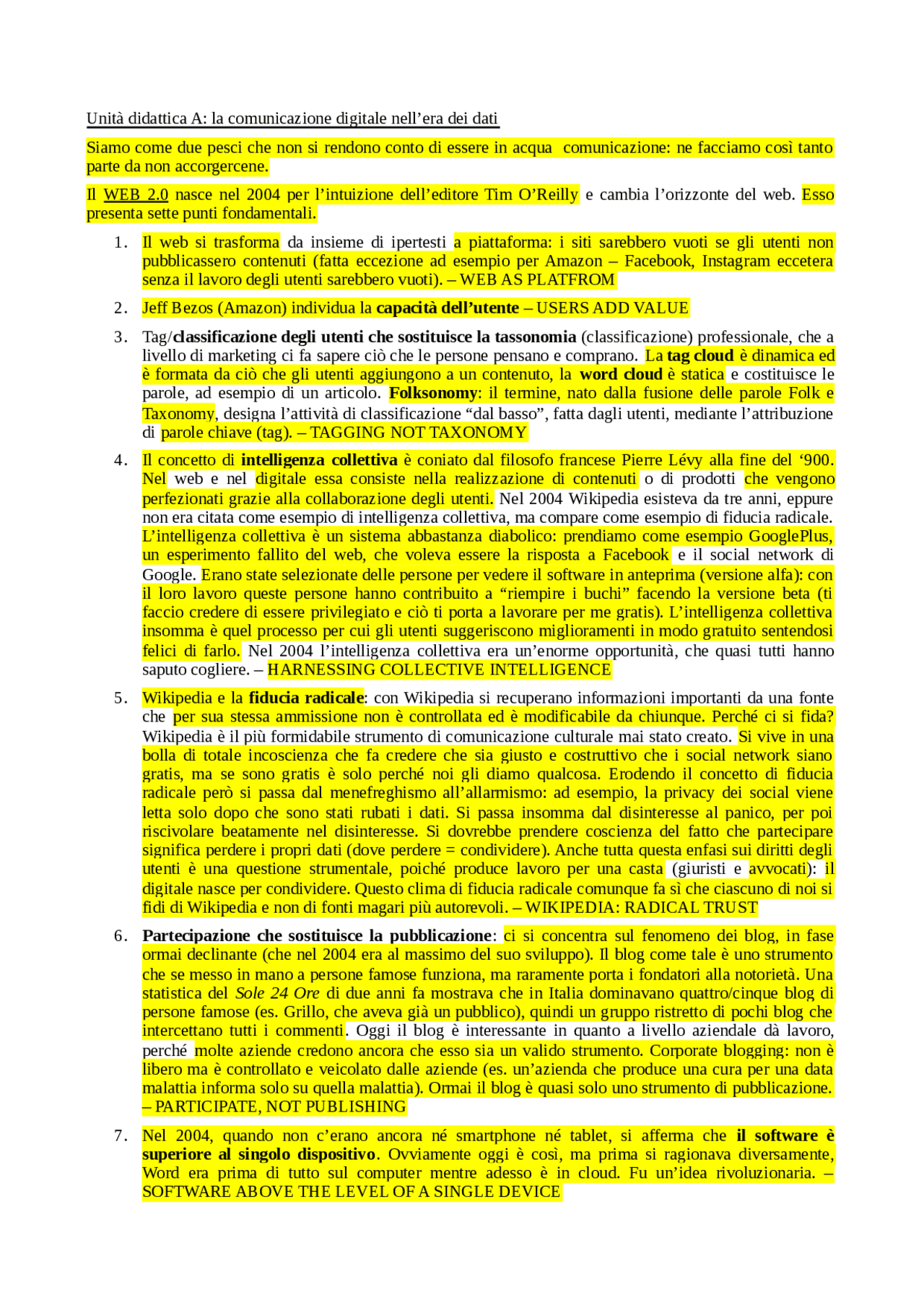 Teorie E Tecniche Della Comunicazione Web Appunti Docsity
