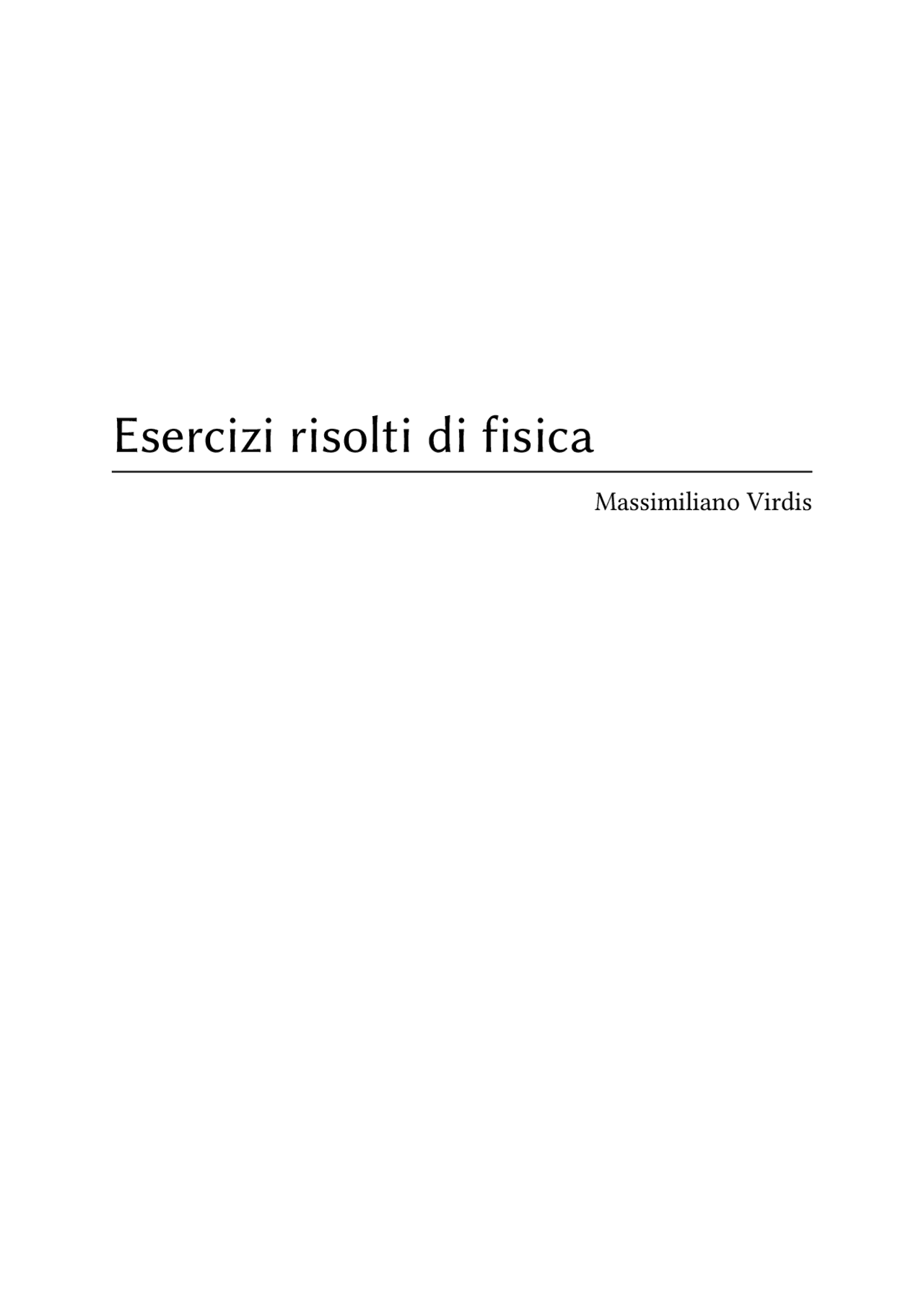 Esercizi Di Fisica Tutti Argomenti Docsity