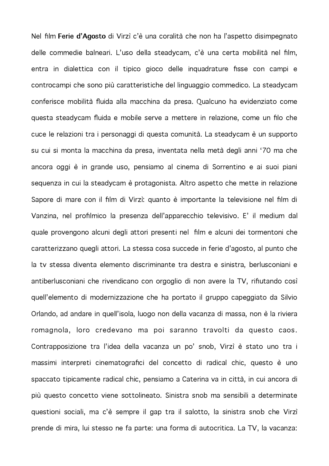 Virzì - focus sul film Ferie D'agosto - DAMS Roma Tre - Cinema Italiano ...