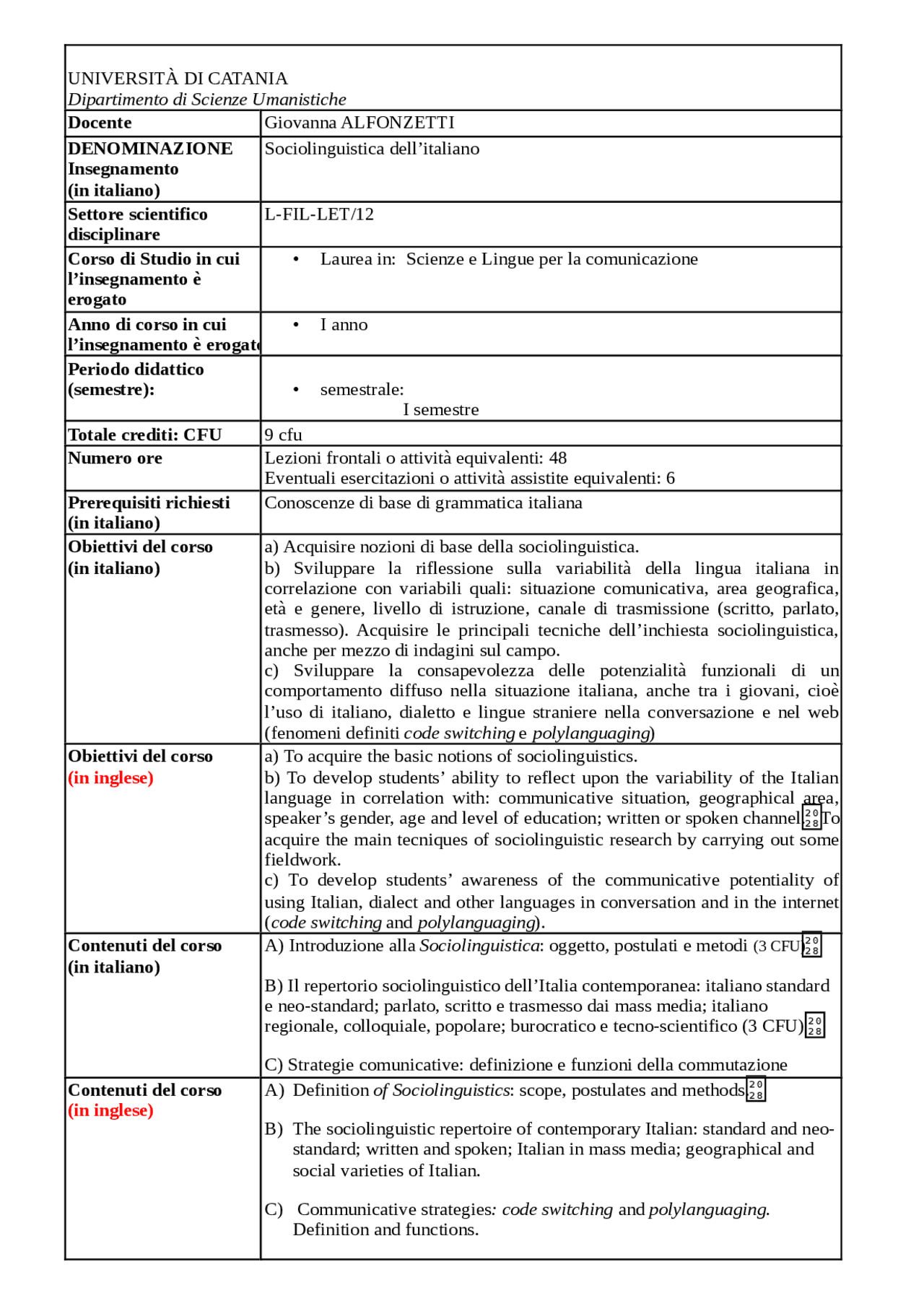 Esercitazioni esame primo anno - Docsity