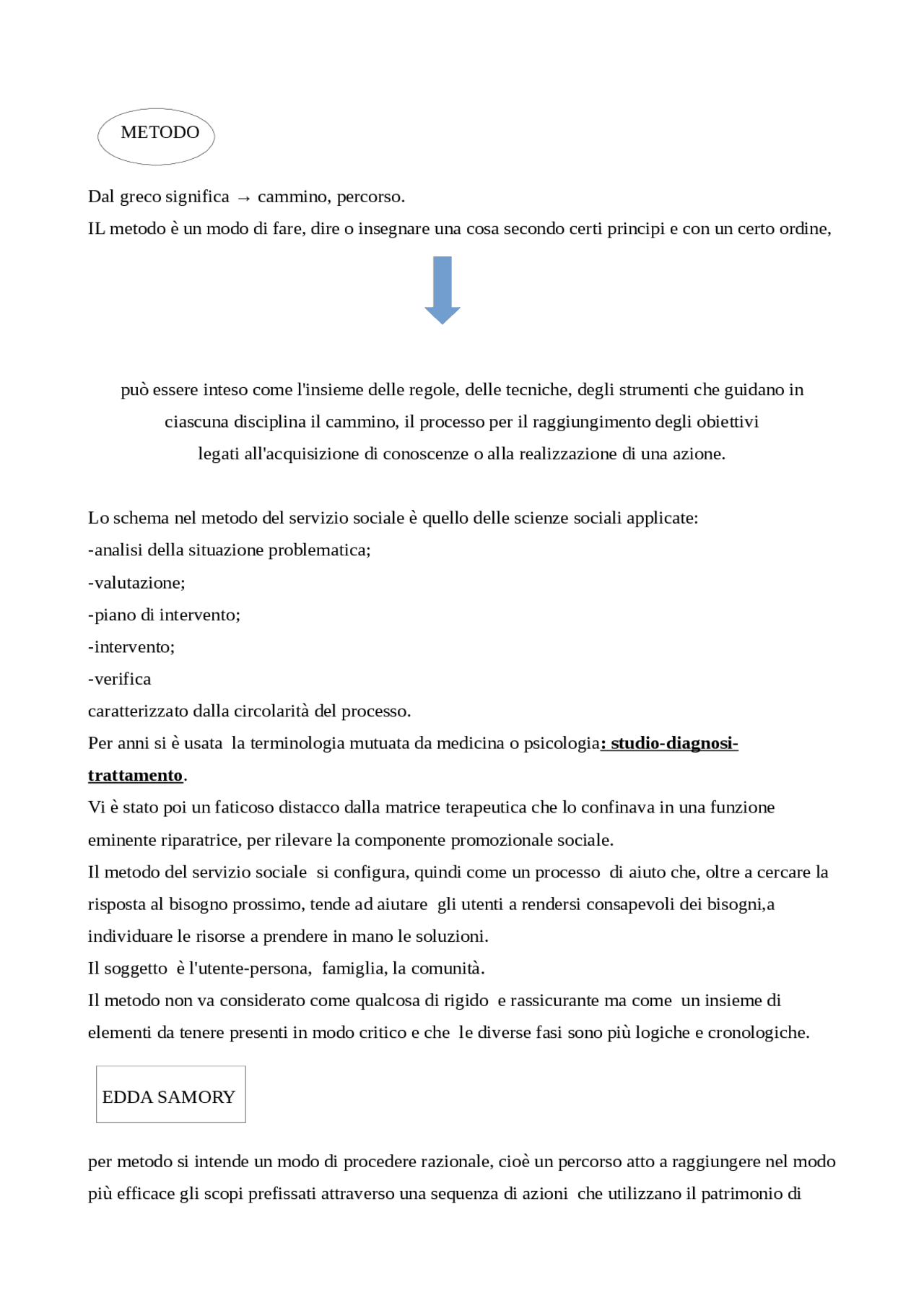 Metodi E Tecniche Del Servizio Sociale Docsity