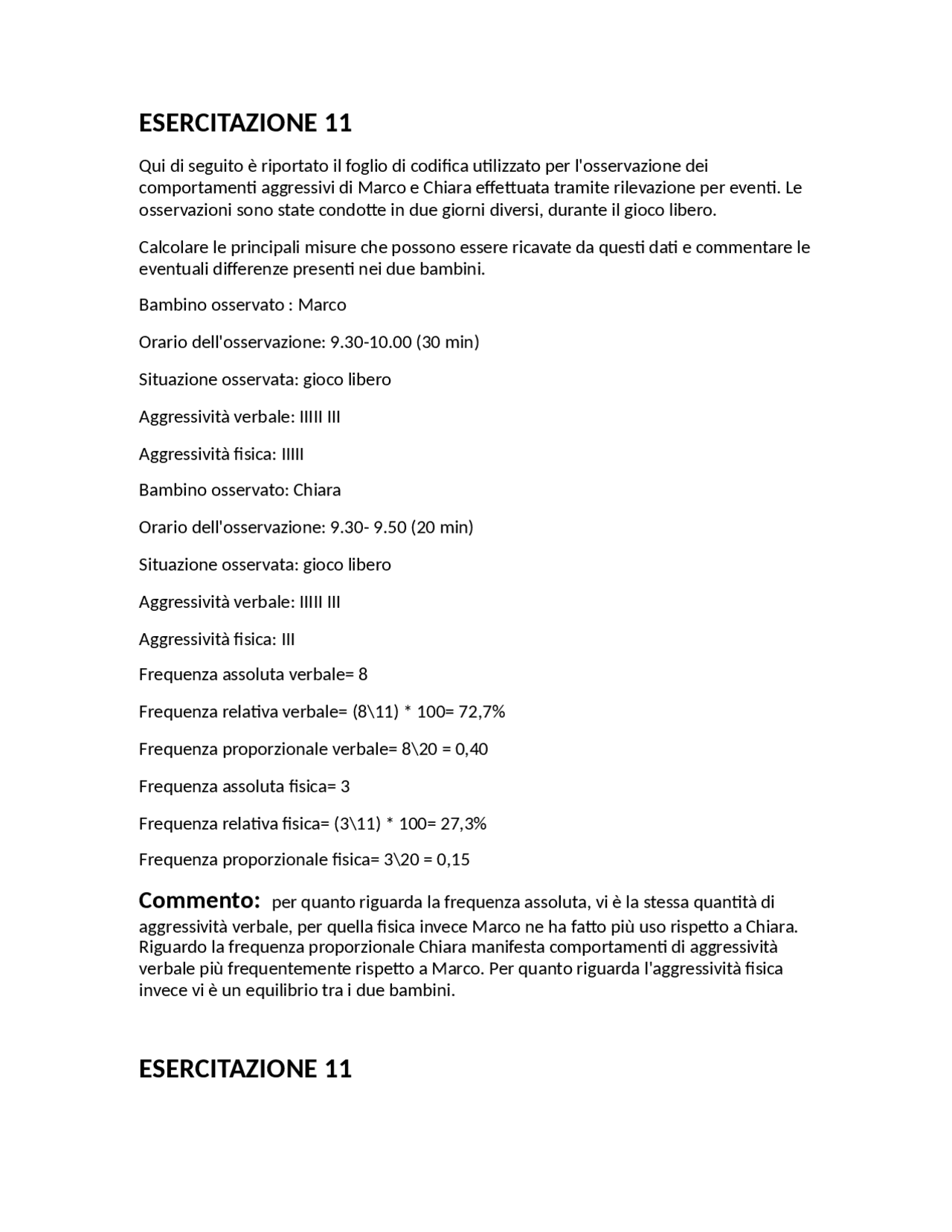 Esercitazioni Di Modelli Docsity