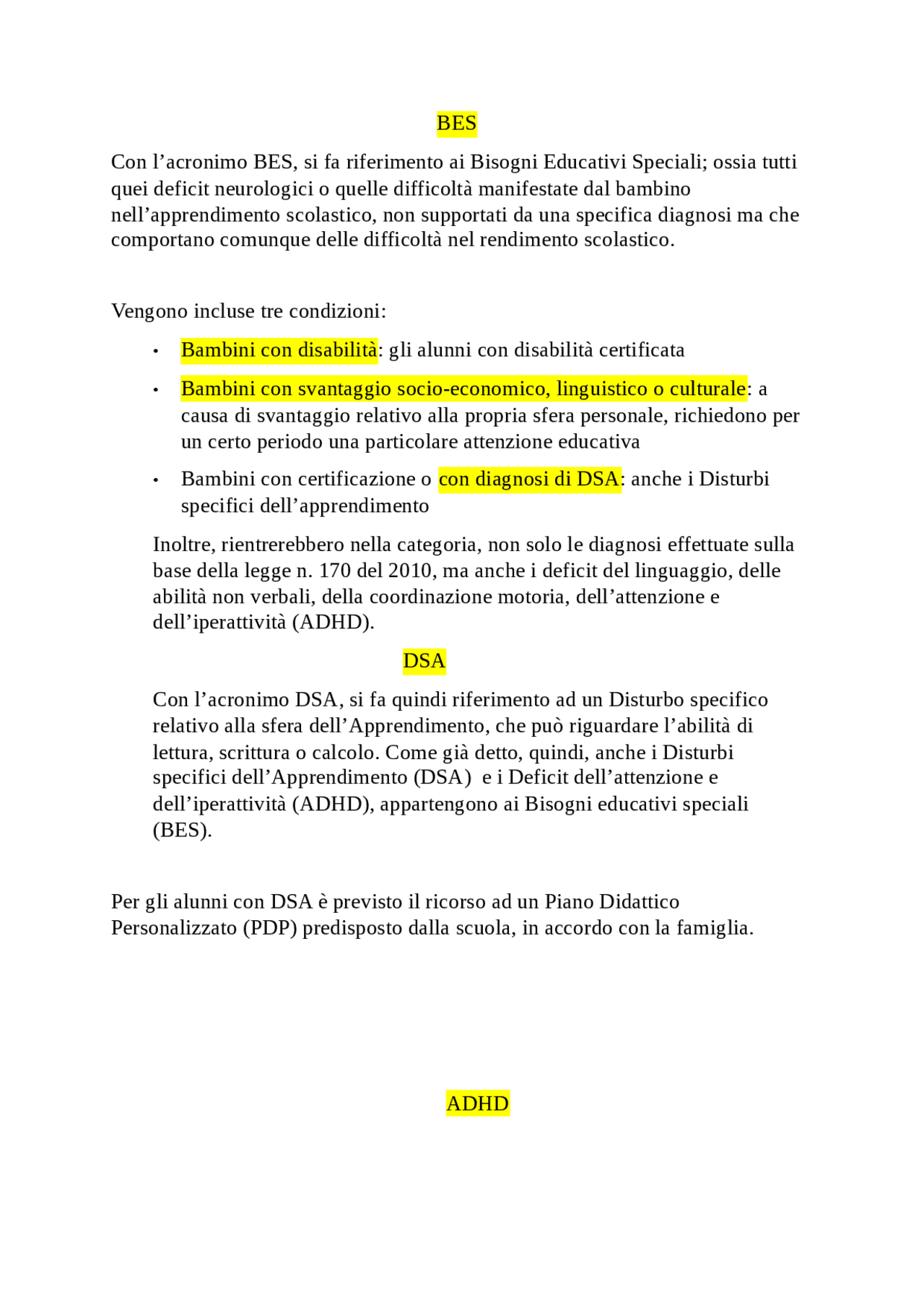 Appunti Pedagogia Speciale Docsity