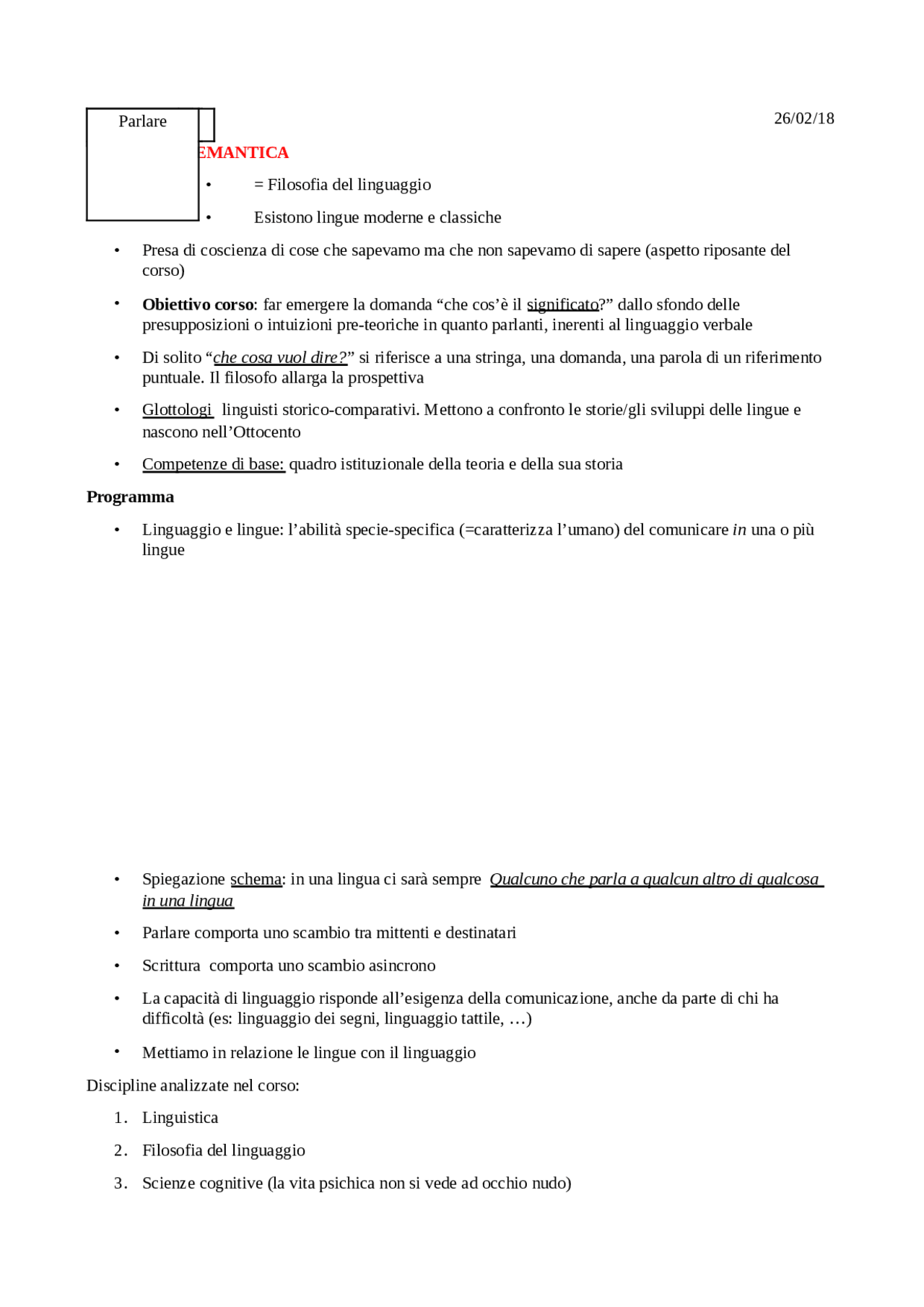 Appunti Corso Semantica Prof Savina Raynaud Docsity