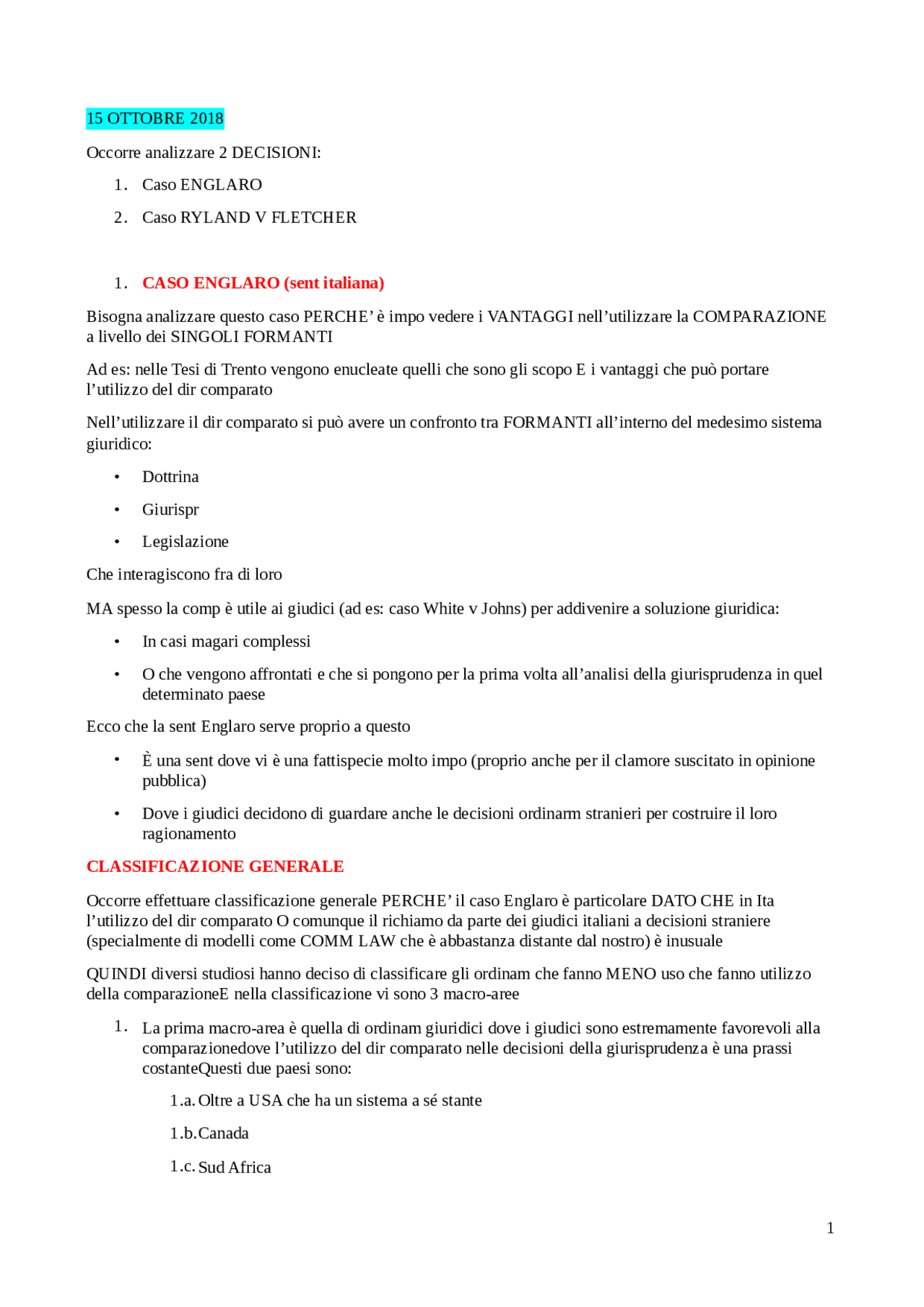 Appunti Diritto Privato Comparato Docsity