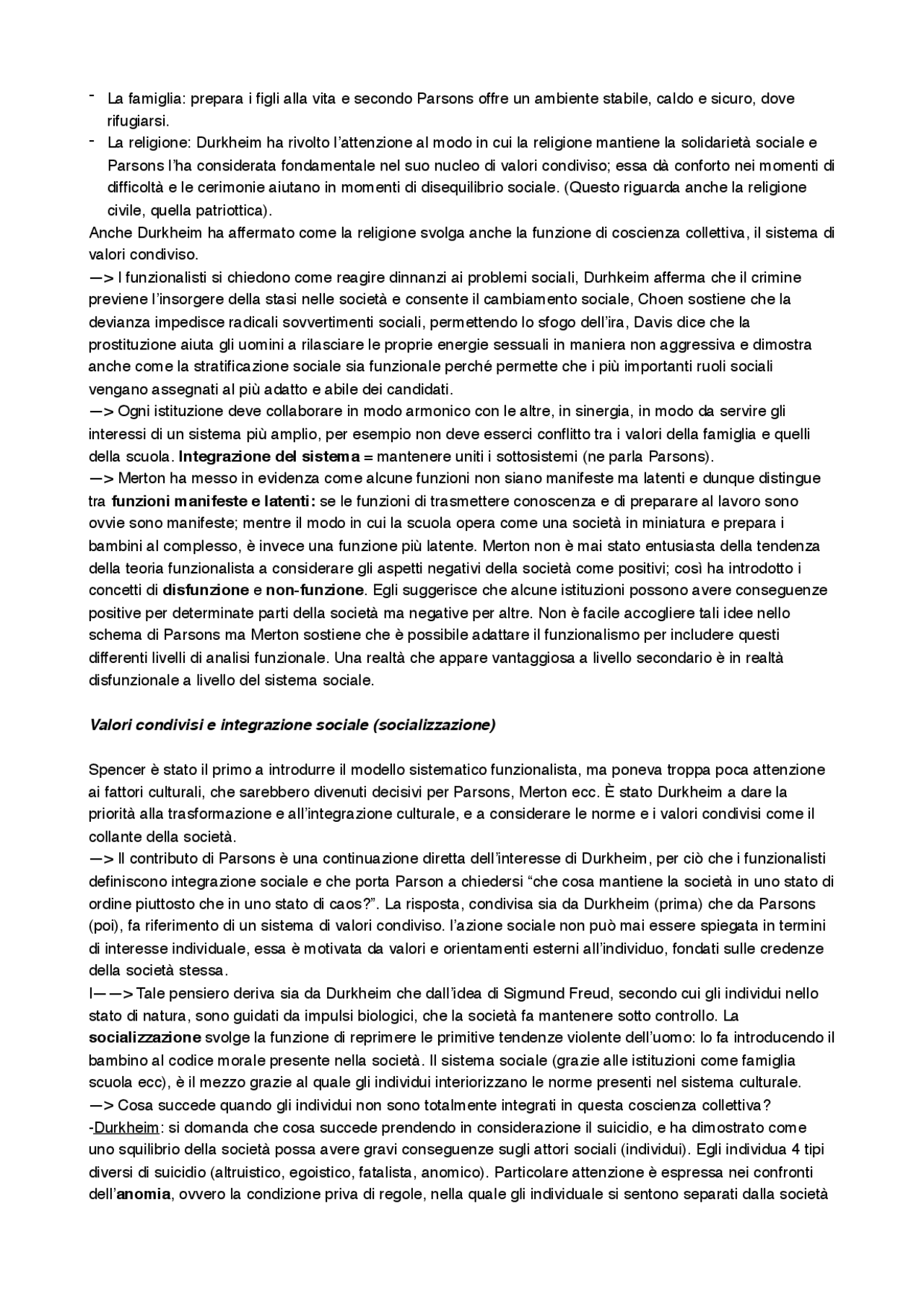 Sociologia Fondamenti E Teorie Obyrne Docsity