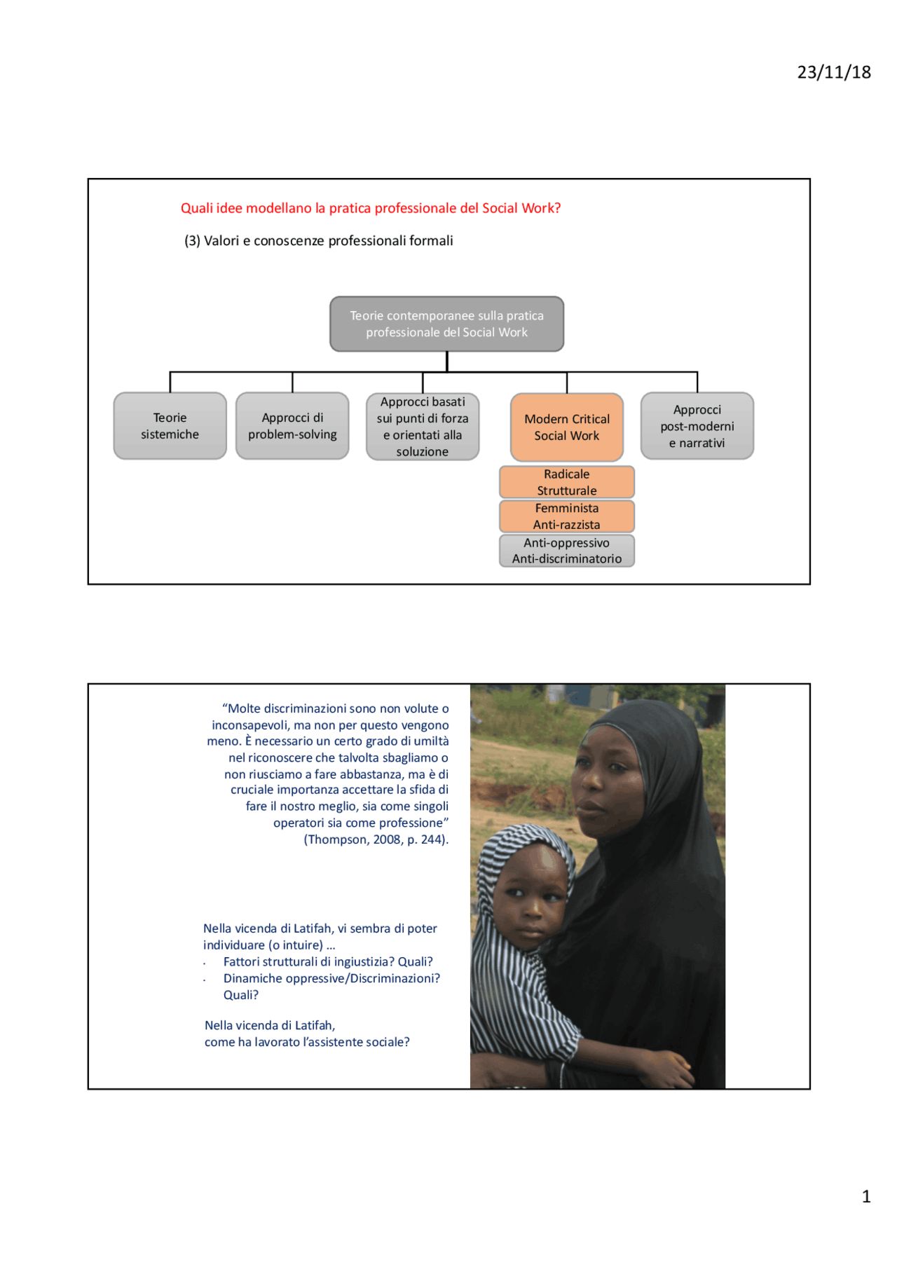 Articolo di Critical social work - Docsity