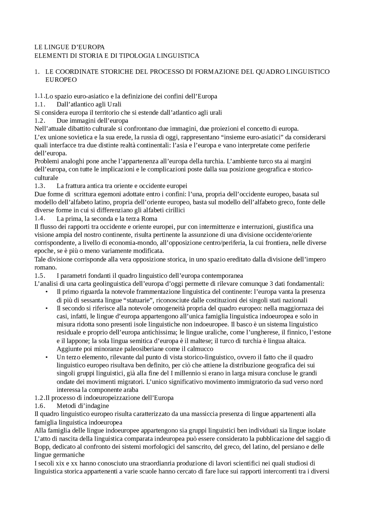 Riassunti Di Linguistica Generale Docsity