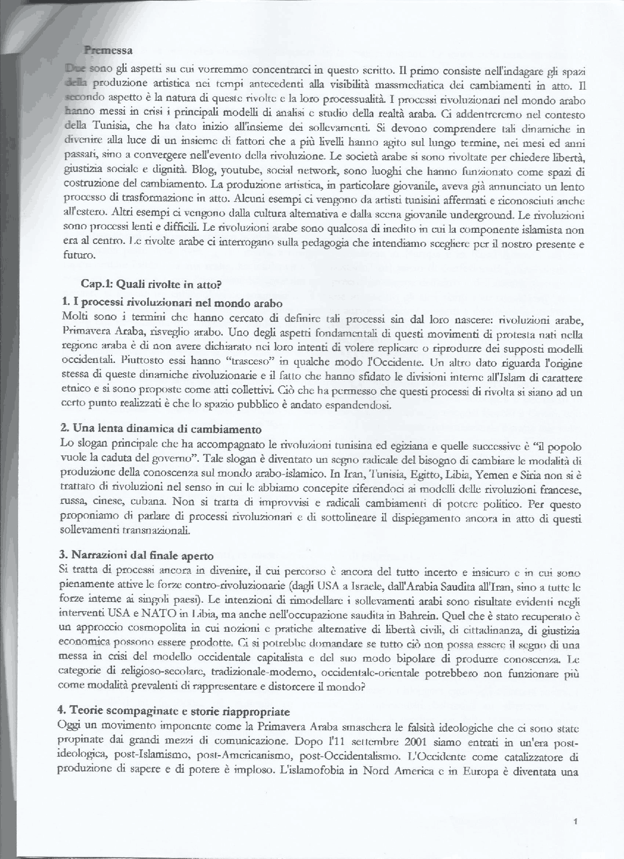 Riassunto Completo Rivolte In Atto Docsity