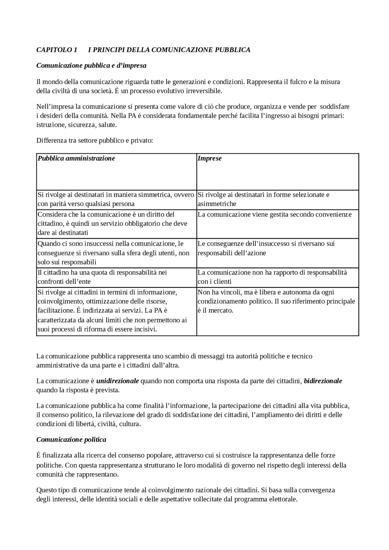 Teorie E Tecniche Della Comunicazione Pubblica Foti E Scarpato Docsity